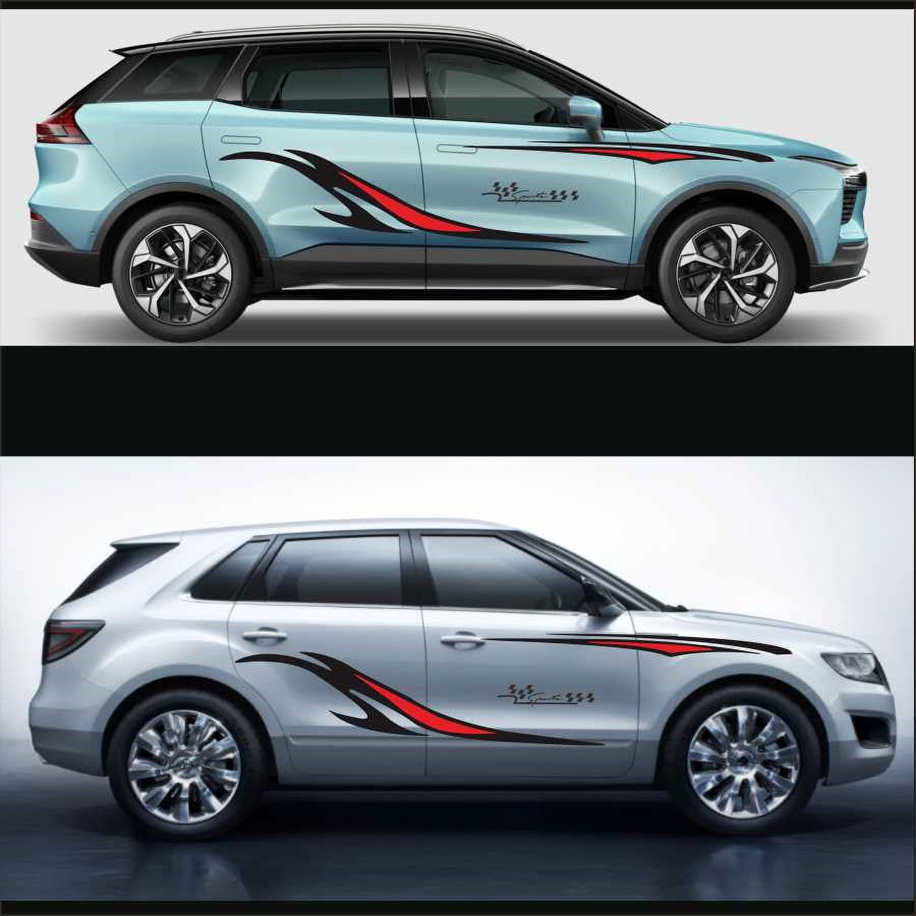 Acaige Stripes Graphics (Two Side) Vinyl Graphics Decals Car Stickers ...