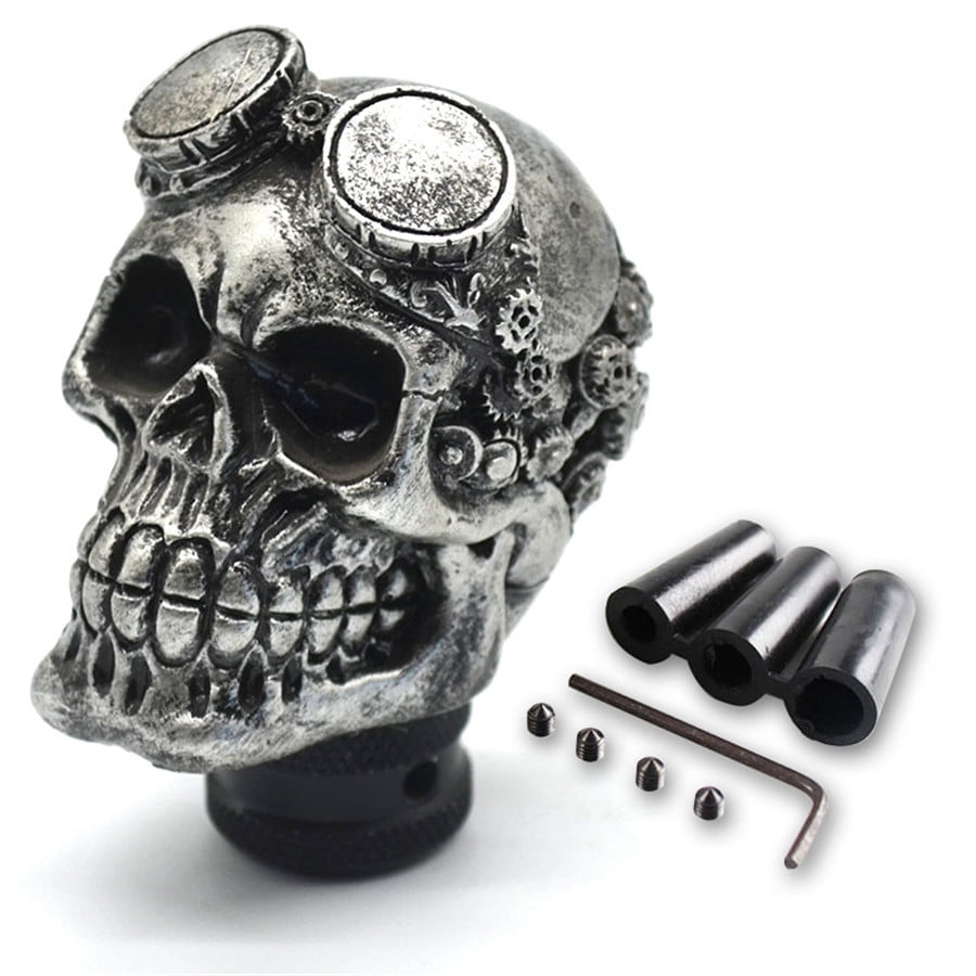 Acaige Universal Car Gear Shift Knobs Skull Head Gear Manual ...