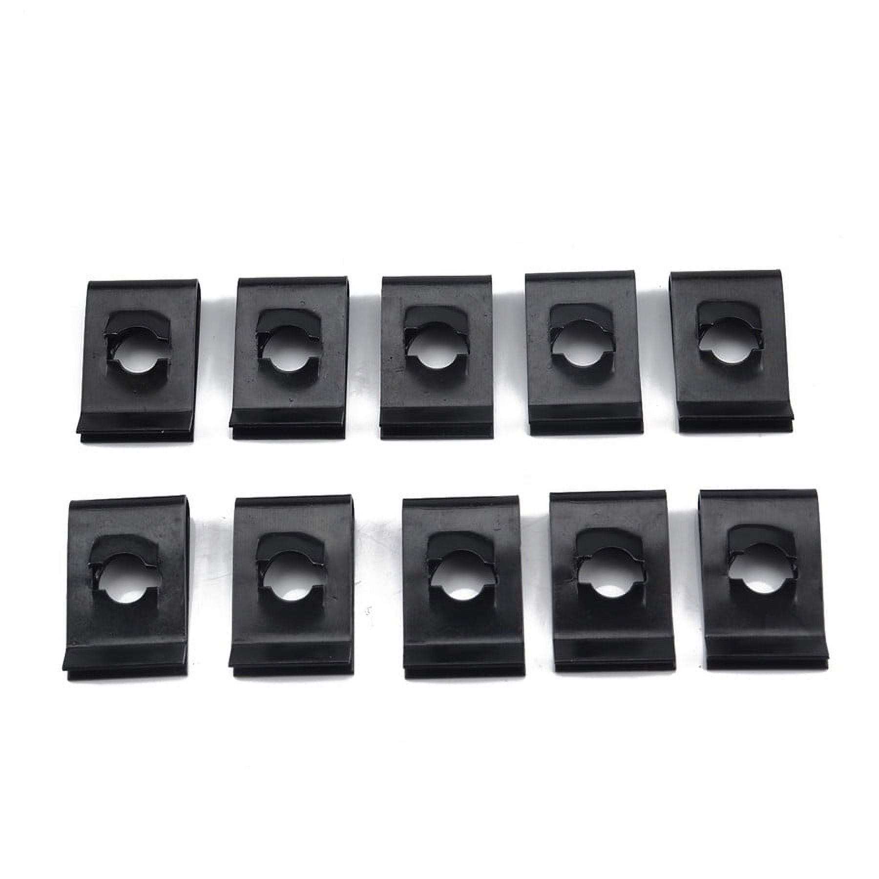 Acaigel 120Pcs Black U-Shaped Reed Nut Clip Nut No.14 For Automotive ...