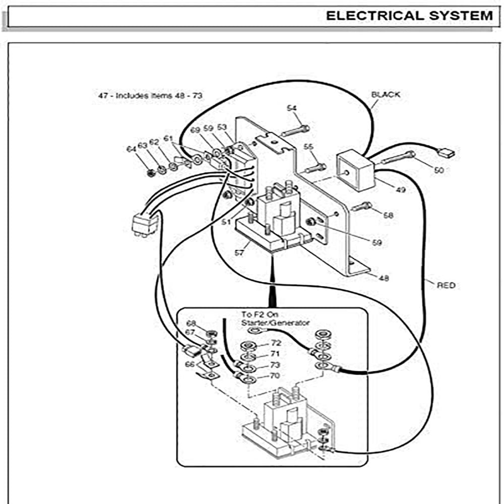 Acaigel 14 Volt 200A Solenoid 27153-G01 For Ezgo Txt Golf Cart 1994-Up - Walmart.com