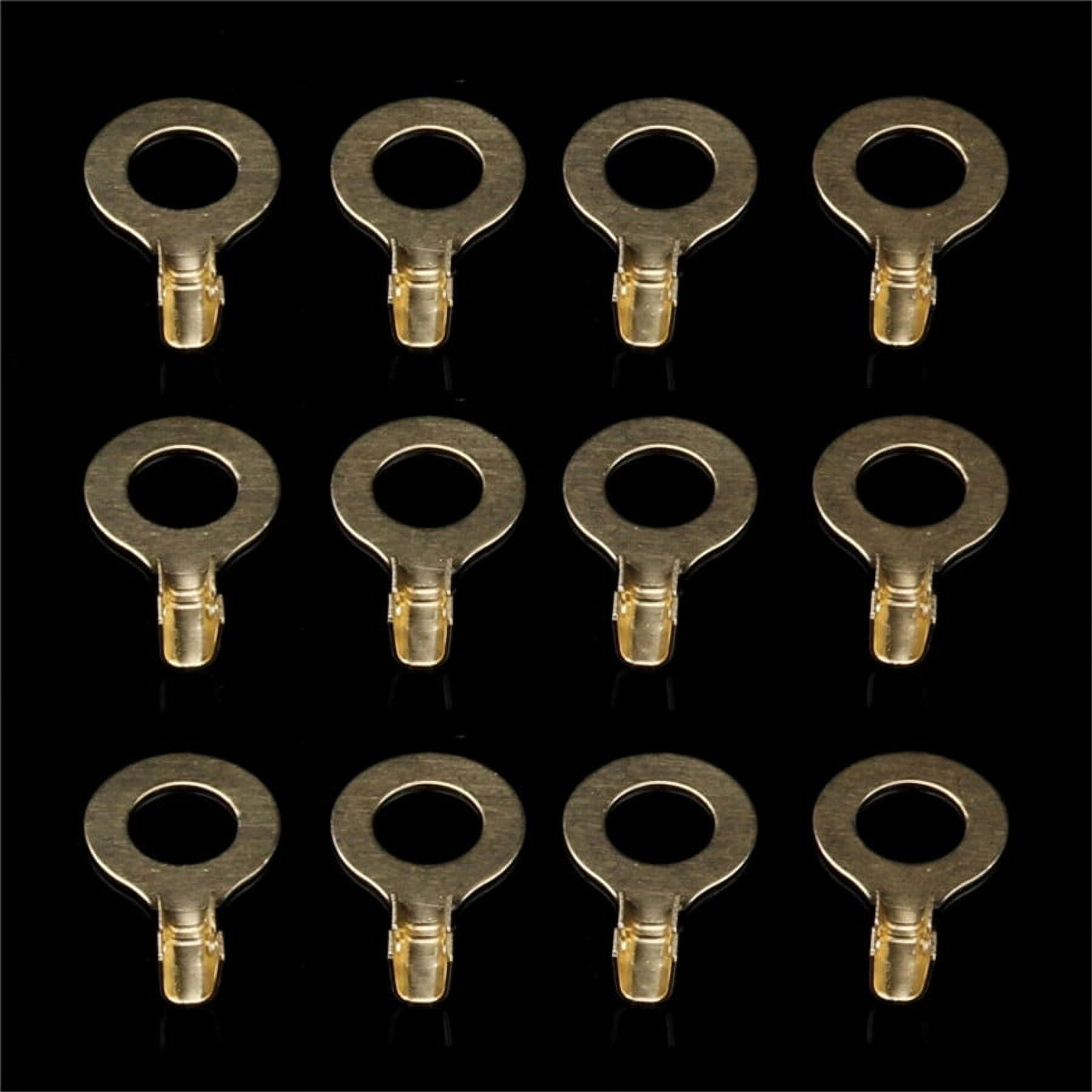 Acaigel 150Pcs Insulated Ring Cable Lugs Assorted Ring Eyes 3.2-10.2Mm ...