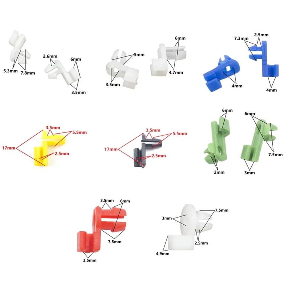 Acaigel 16Pcs Plastic Clips Car Auto Door Lock Rod Clip Fastener ...