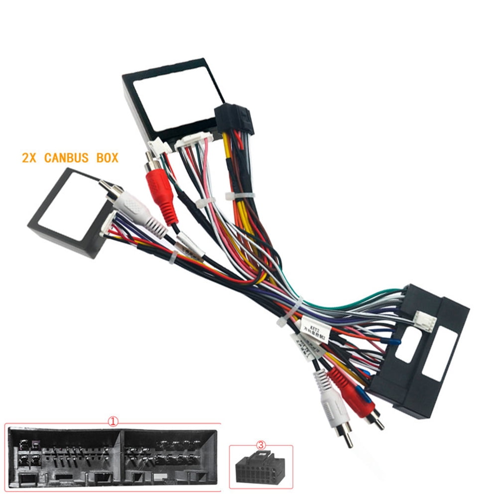 Acaigel 16pin Car Audio Player Power Calbe Adapter 2 Canbus Boxes for ...