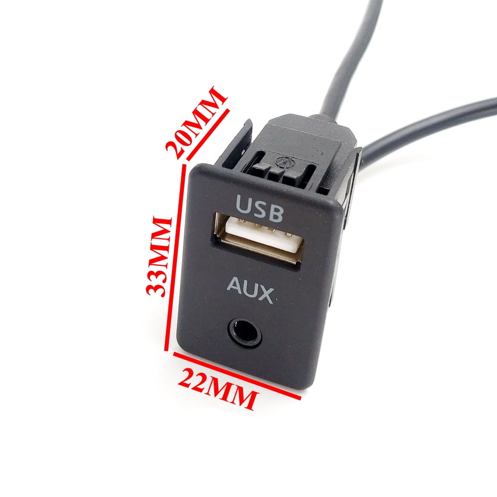 Acaigel 3.5mm AUX USB Female To 2 RCA Male Stereo Socket Extension ...