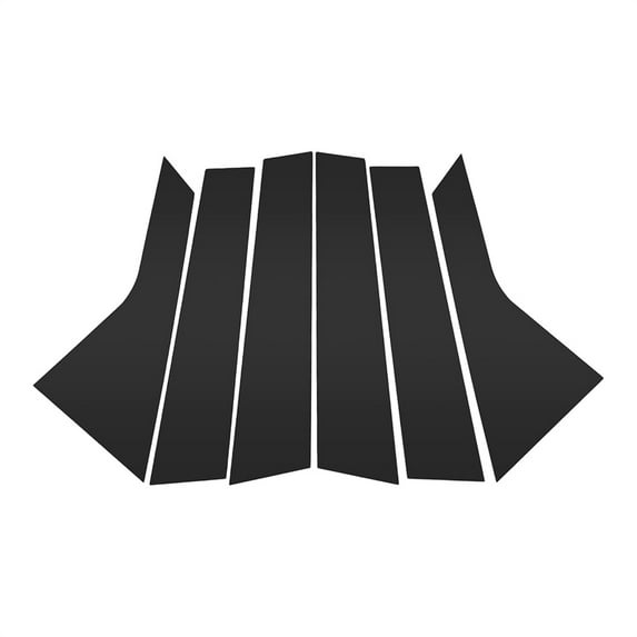 Acaigel 6x Gloss Black Pillar Posts Trim Piano Cover Window For ...