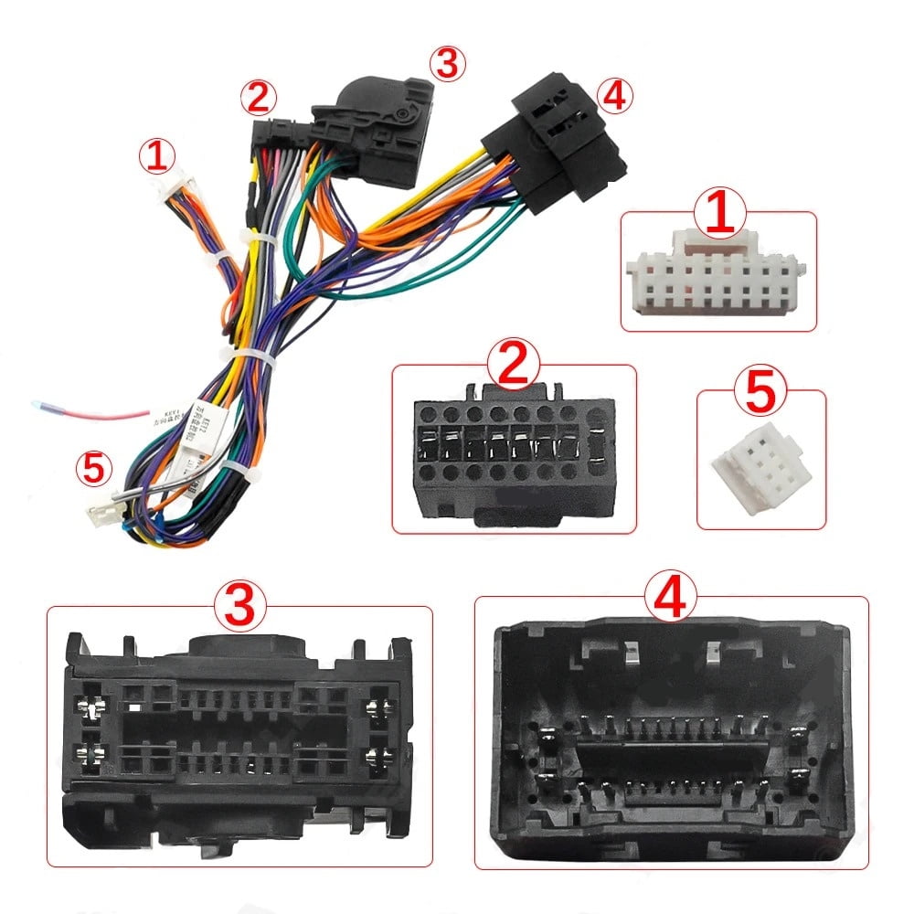 Acaigel Car 16Pin Power Cord Wiring Harness Adapter With Canbus For ...