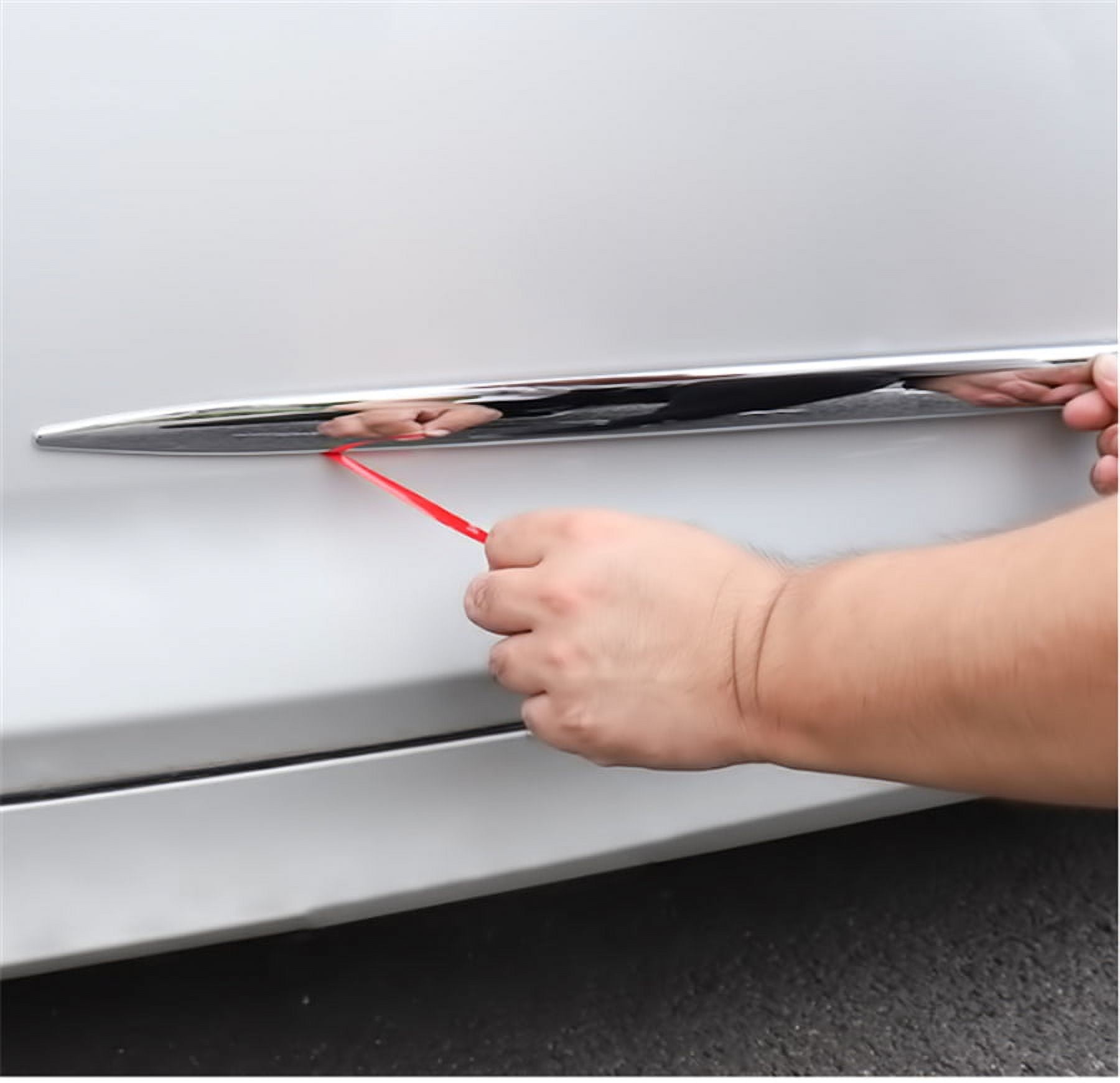 Acaigel Chrome Side Skirt Door Side Line Sill Garnish Body Molding Trim ...