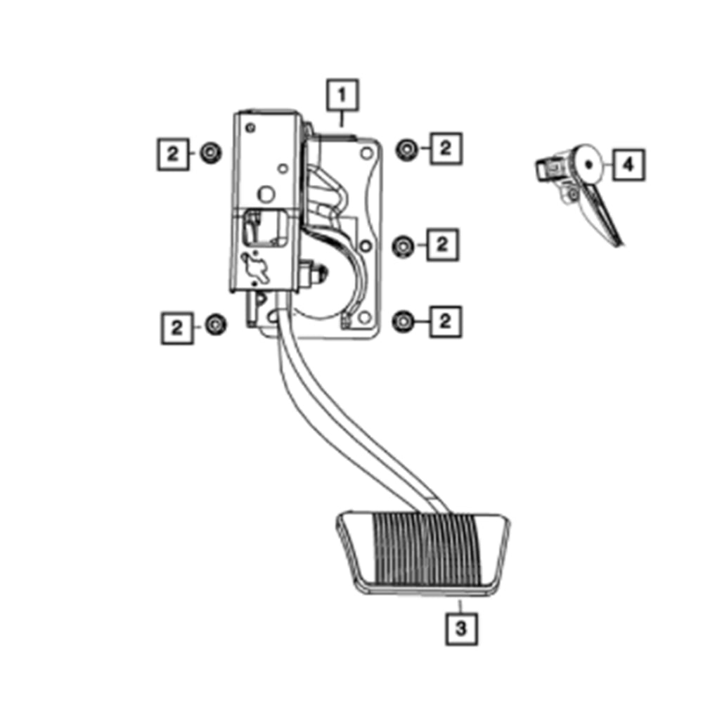 Acaigel For 11-20 Dodge Journey Brake Pedal Position Sensor New ...