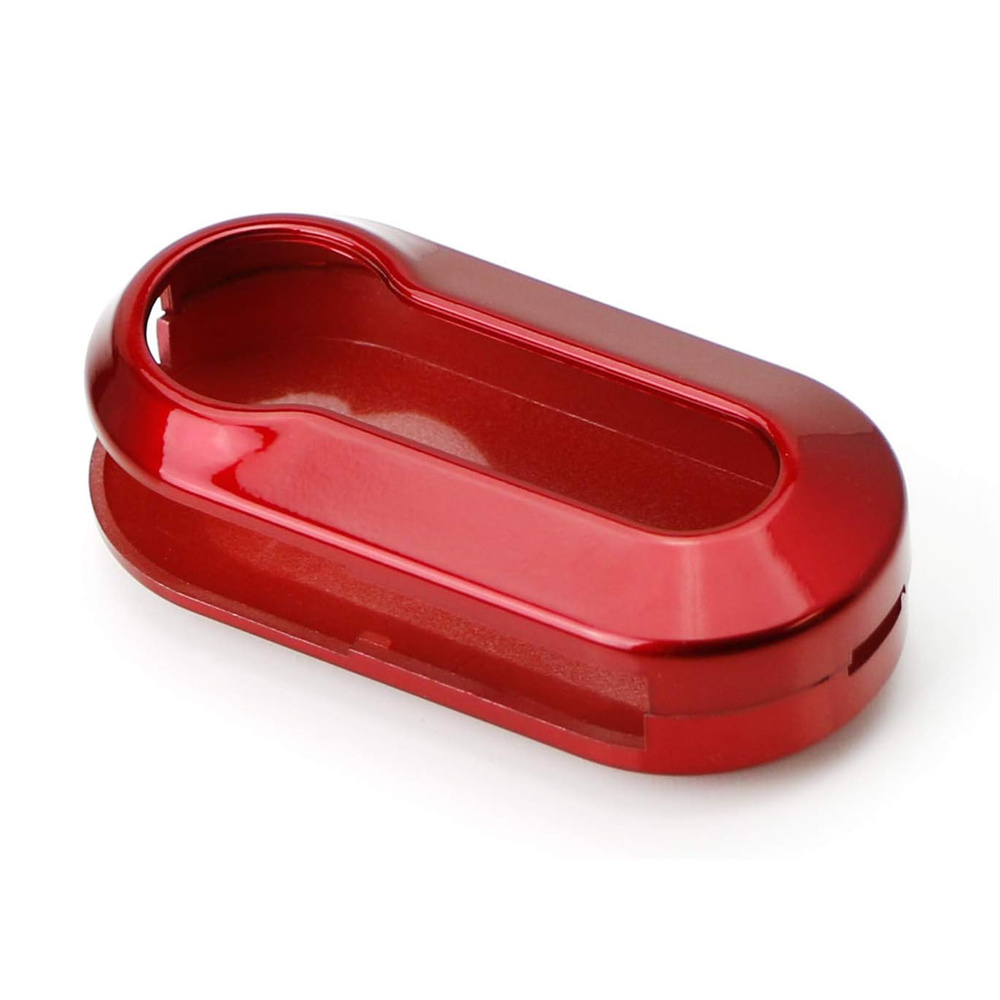 Acaigel Gloss Red Key Fob Shell Cover For Fiat 500 500L 500X Abarth 3 ...