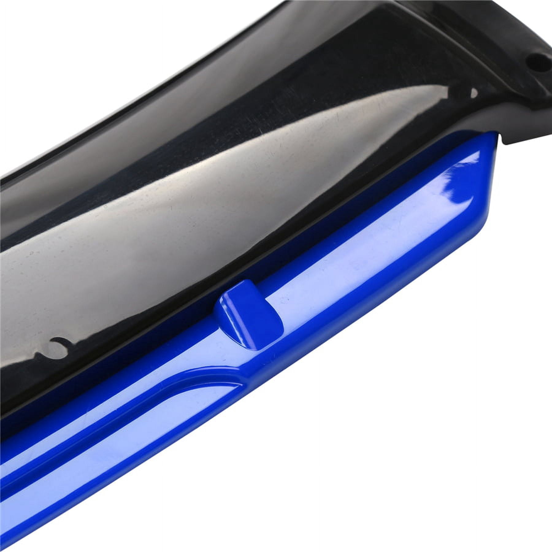 Acaigel Glossy Black + Blue Lip Car Front Bumper Splitter Lip Diffuser ...