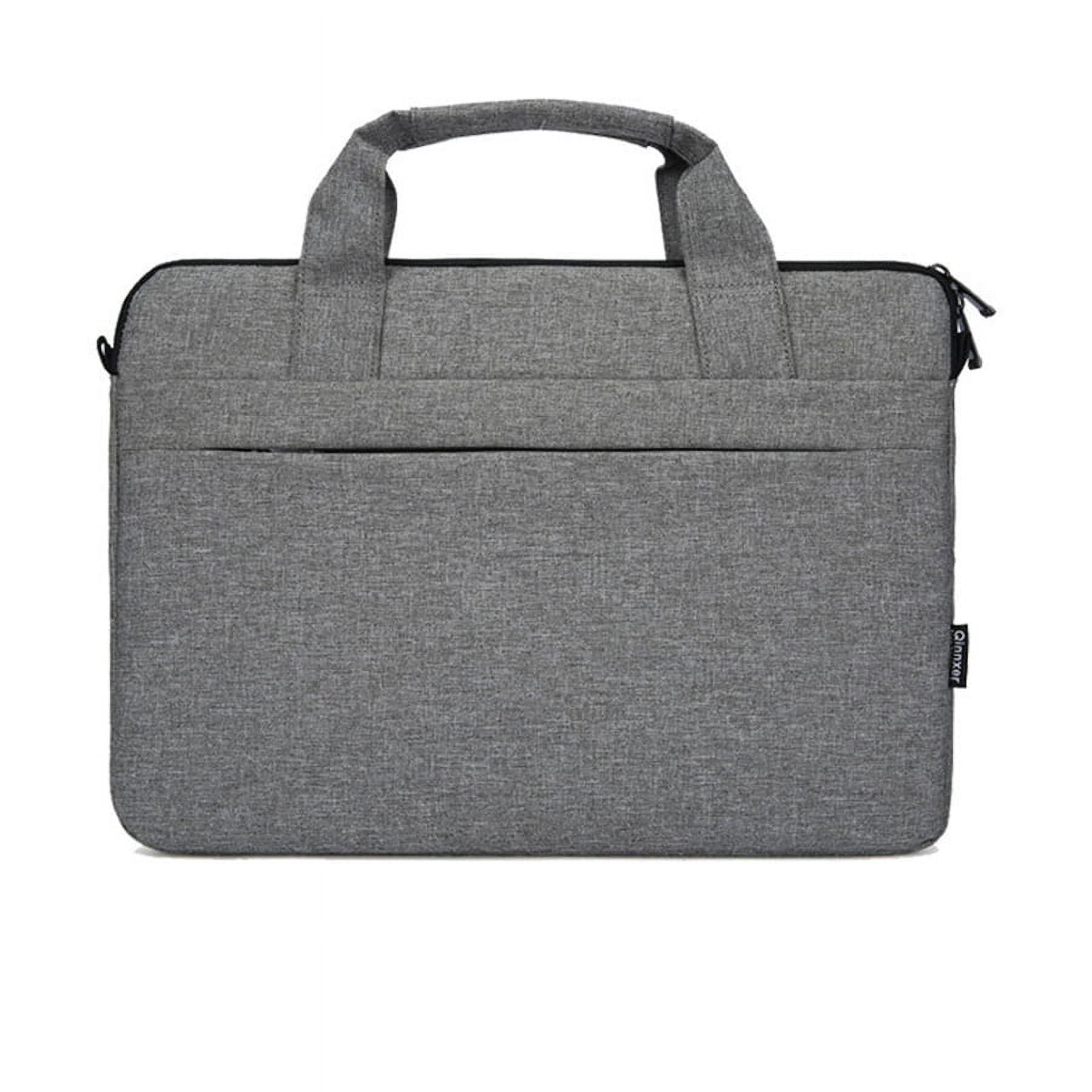 Acaigel Light Gray Laptop Bag 15.6 Inch Top-Grade Wate Resistant ...