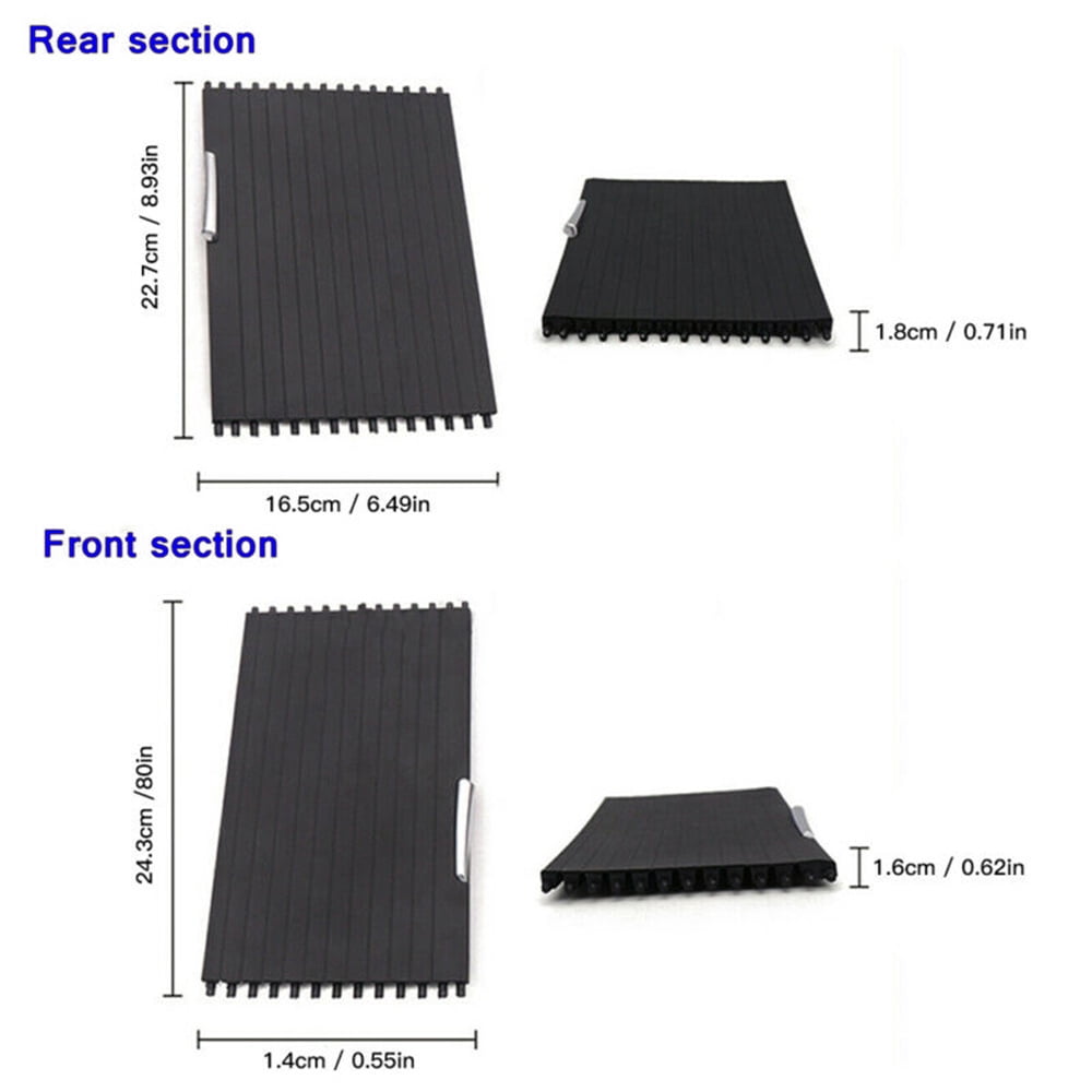 Acaigel Pair Car Storage Box Center Console Roller Blind Cover For Bmw ...