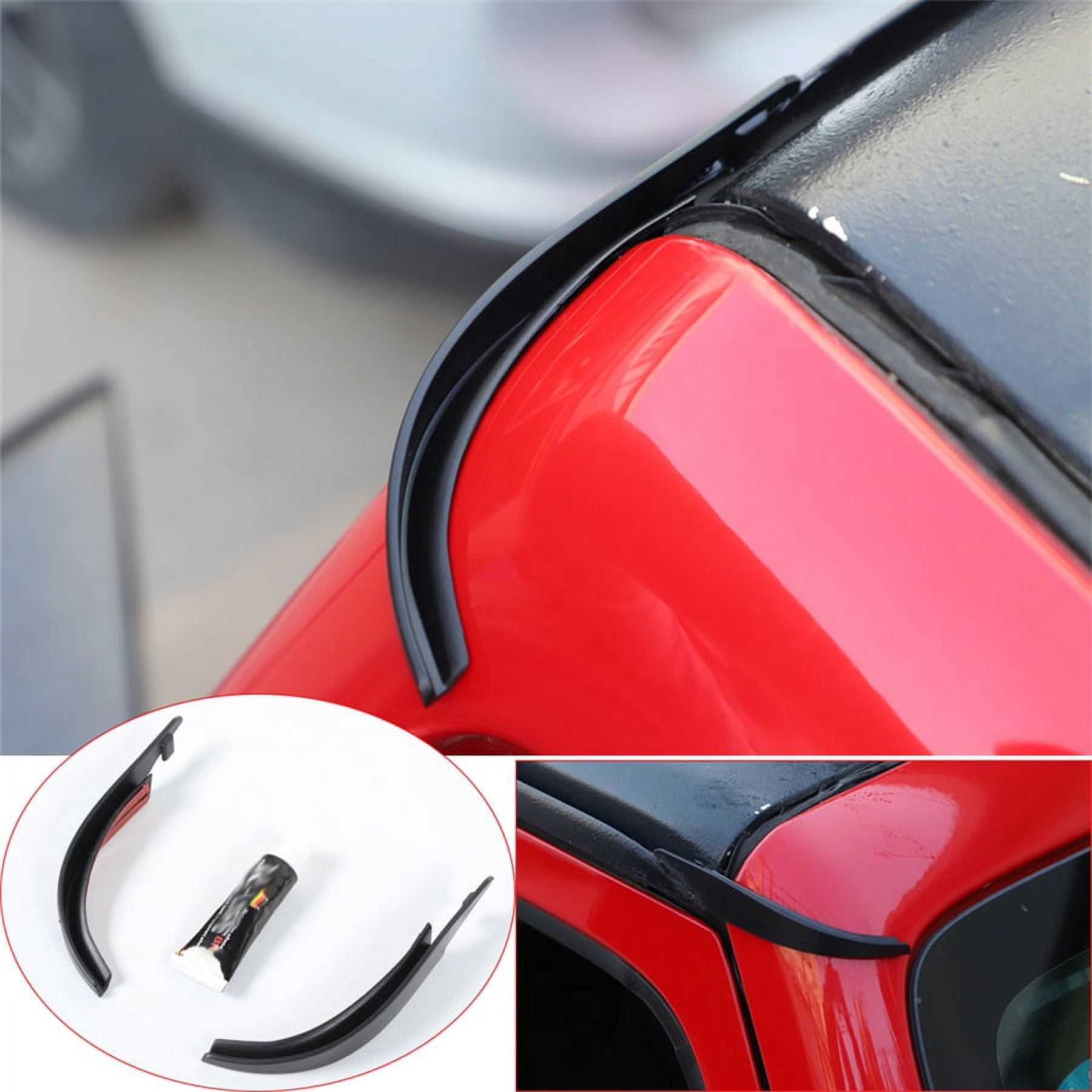 Acaigel Roof Rainwater Shield Diversion Slot Extend Cover For Jeep ...