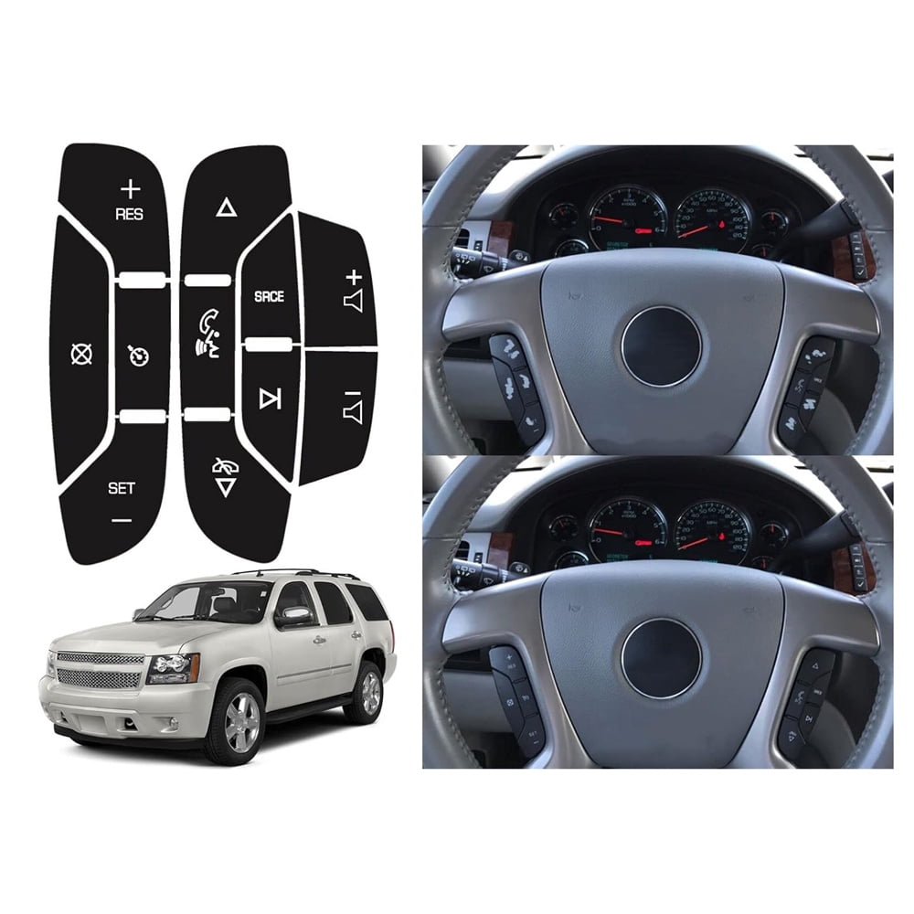 Acaigel Steering Wheel Navigation Radio Button Stickers Decals For ...