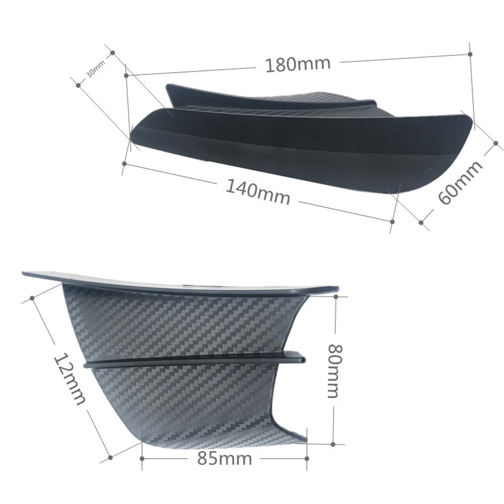 Acaigel Universal Motorcycle Side Glossy Carbon Fiber Look Forged ...