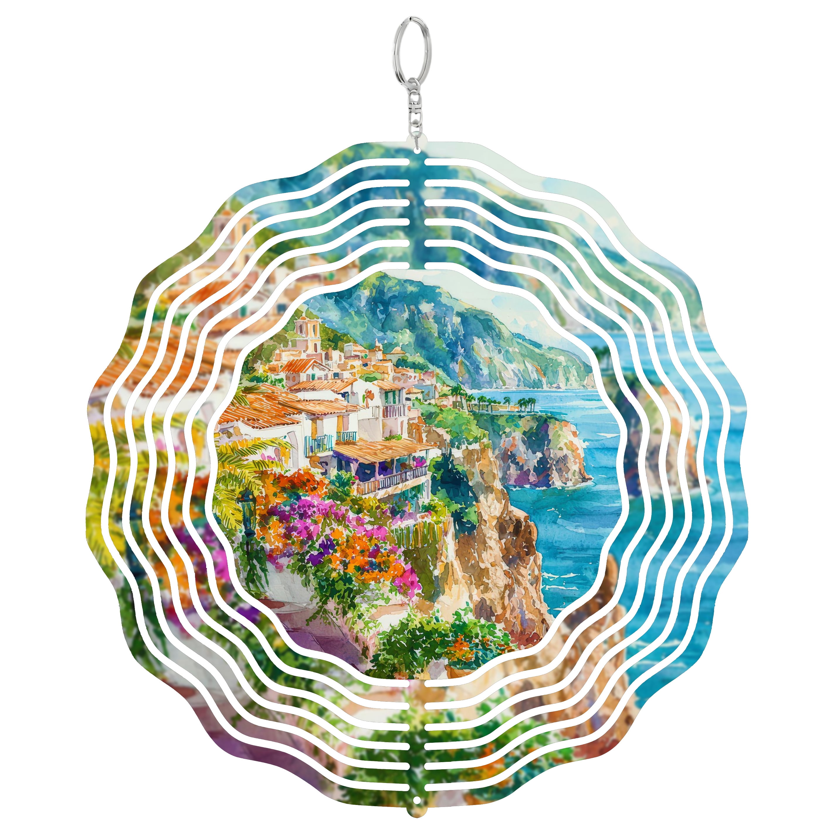 Acapulco Bay Mexico View 3D Wind Spinner Stainless Steel Kinetic Yard ...