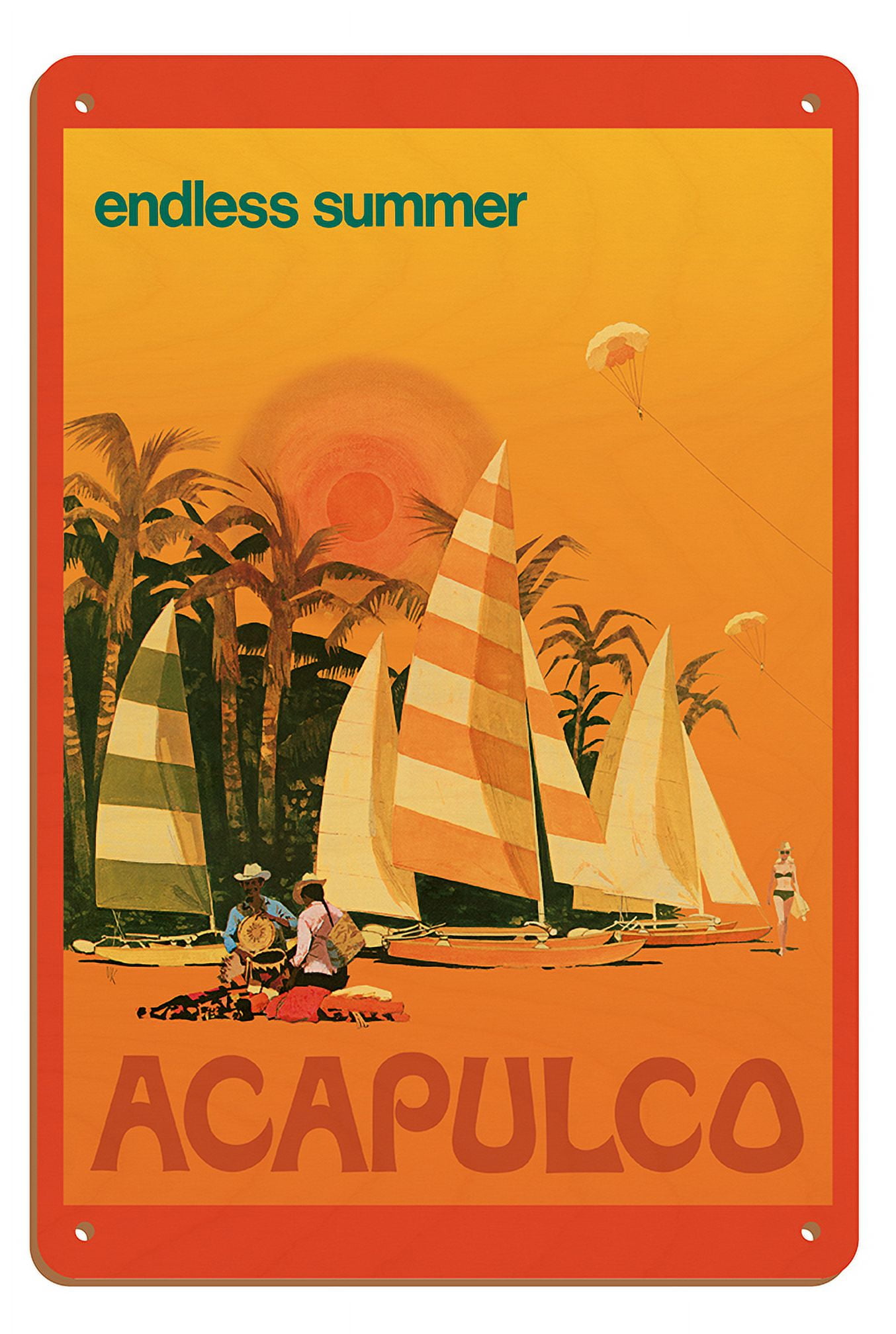 Acapulco Mexico - Endless Summer - Sailing - Vintage Airline Travel ...