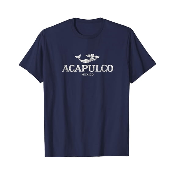 Acapulco T-Shirt Vintage Mermaid & Seashell Tee - Walmart.com