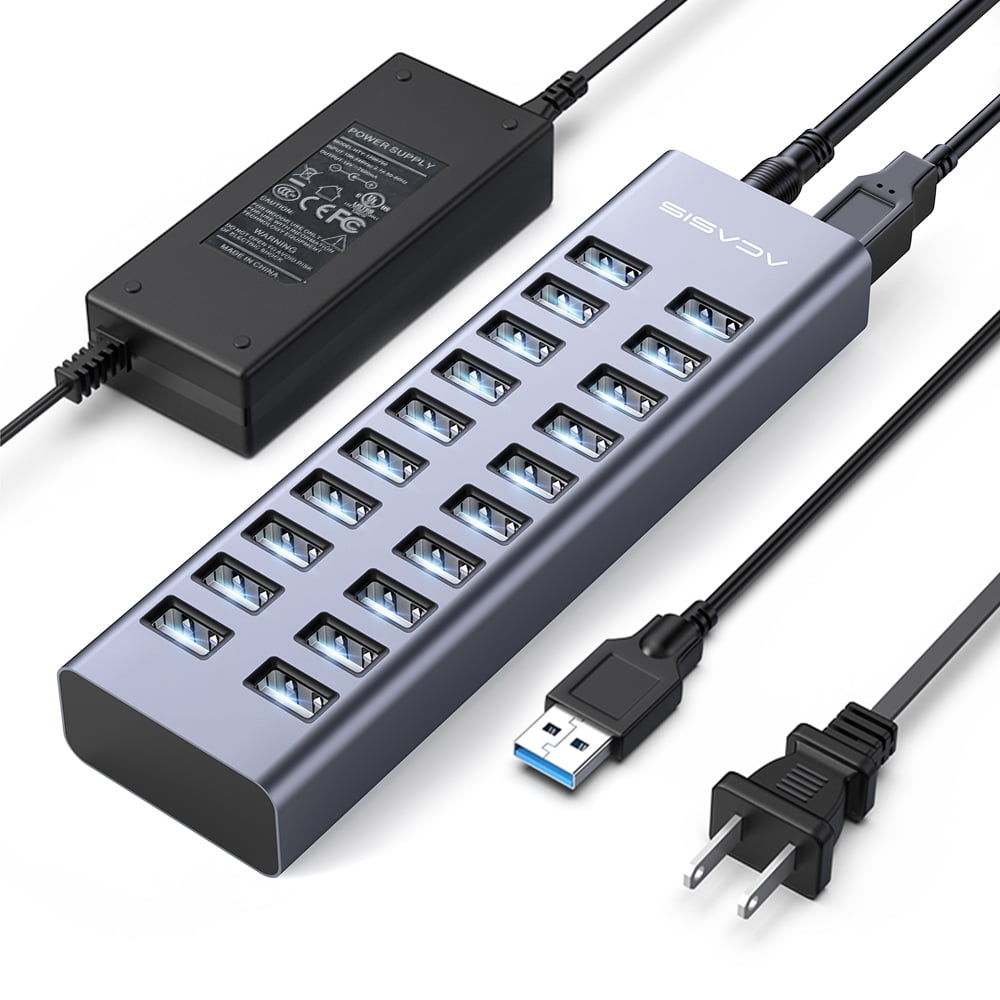 Acasis USB2.0 hub 20port hub with power extension HUB mobile phone ...