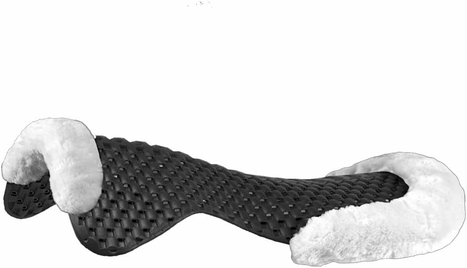 Acavallo Piuma Featherlite Eco-Wool Air Release Cut Out Half Pad ...