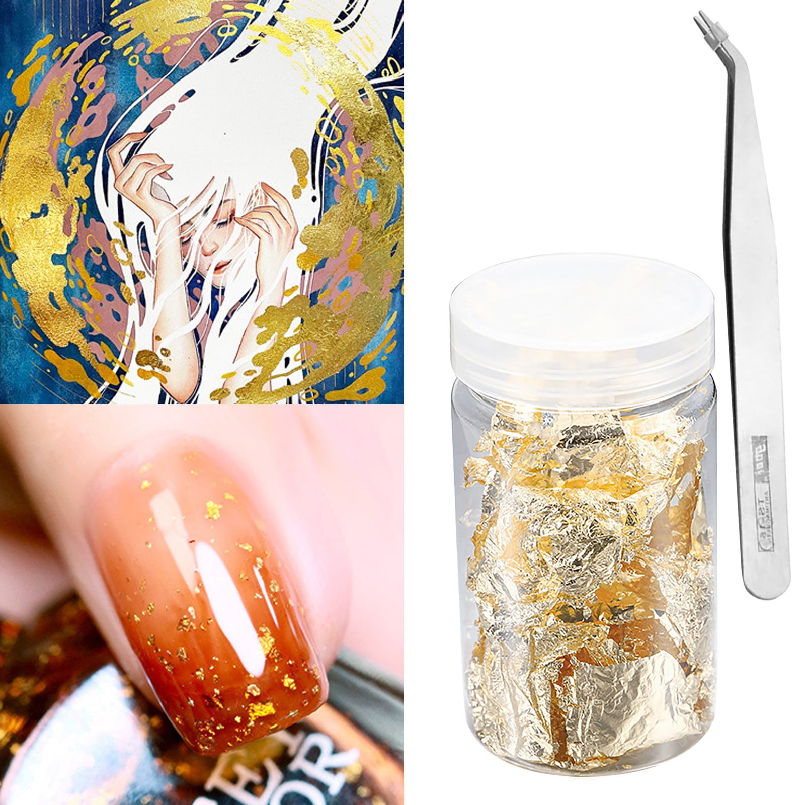 Accaprate Nail Stickers Nail Wraps Nail Decals Nail Art Stickers Statue Resin Set Easy To Resin