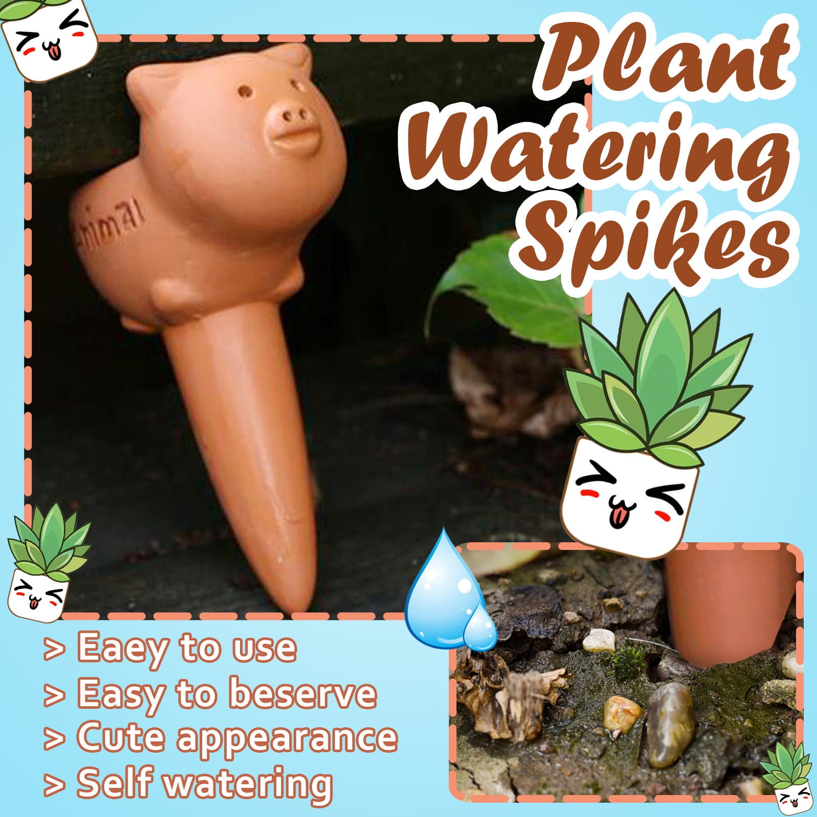 Accaprate for Spikes Plants Watering Terracotta Spikes Watering Self ...