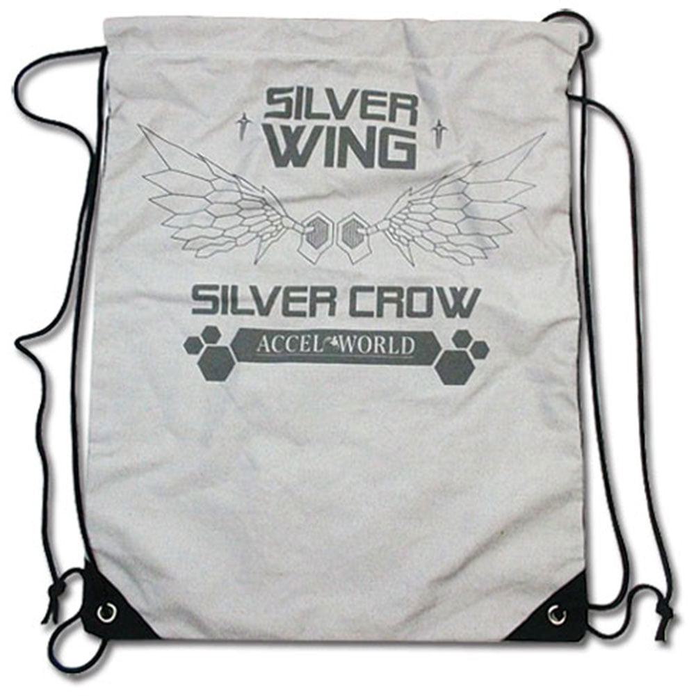 Accel World Silver Crow Wings Anime Drawstring Backpack - Walmart.com