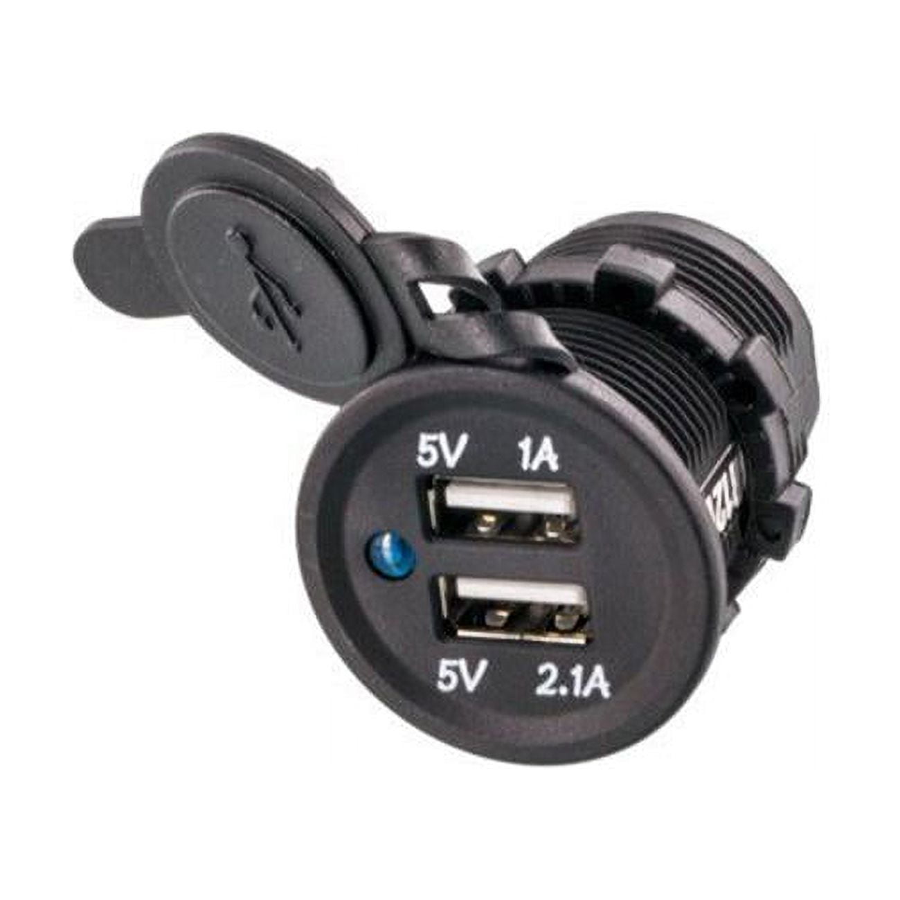 Accele USBR12V2 5V 2.1A Flush Mount Dual USB Jacks Ports - Walmart.com