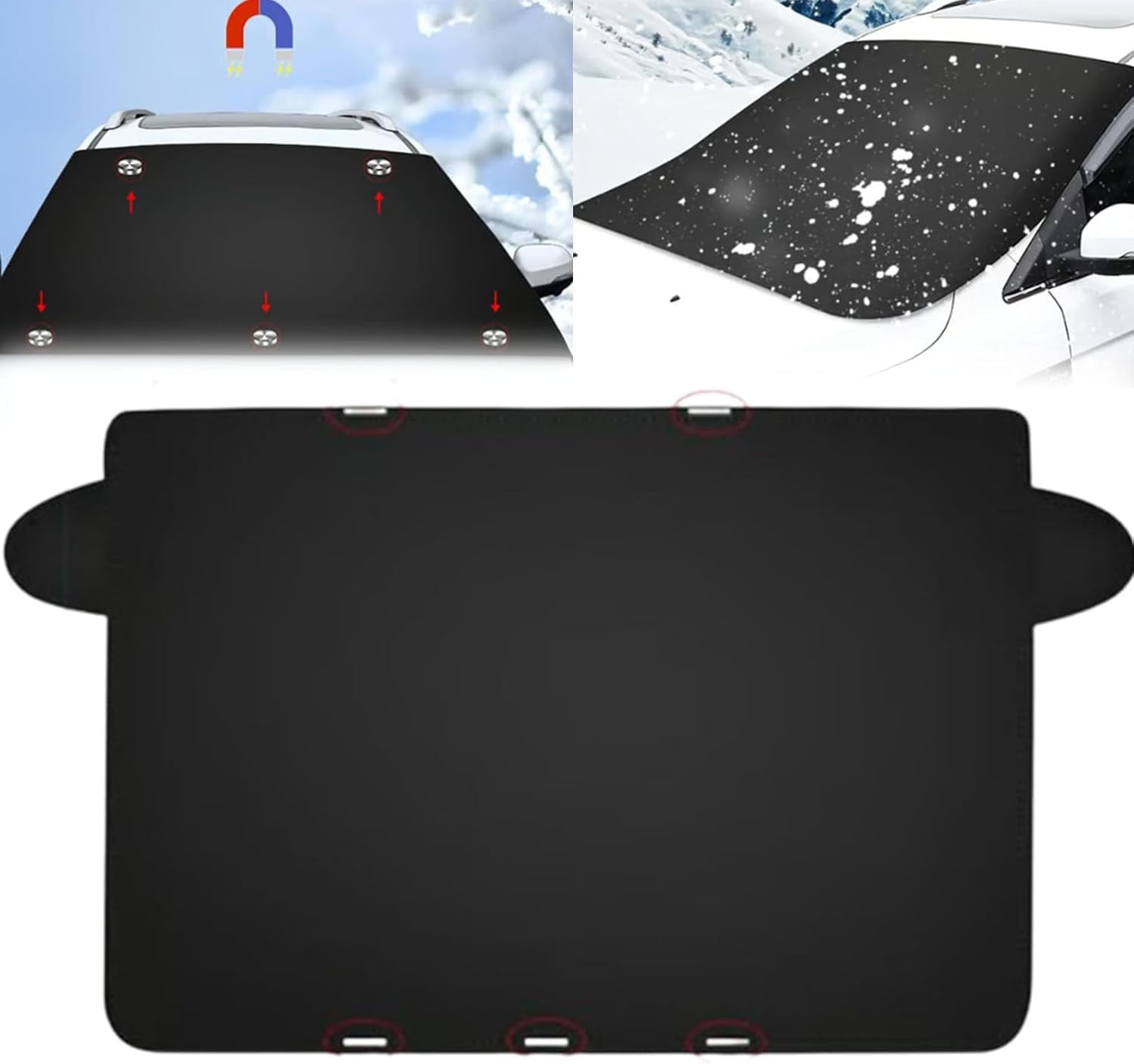 Accelerate Windshield Cover, 2025 Upgraded Car Windshield Magnetic Snow ...