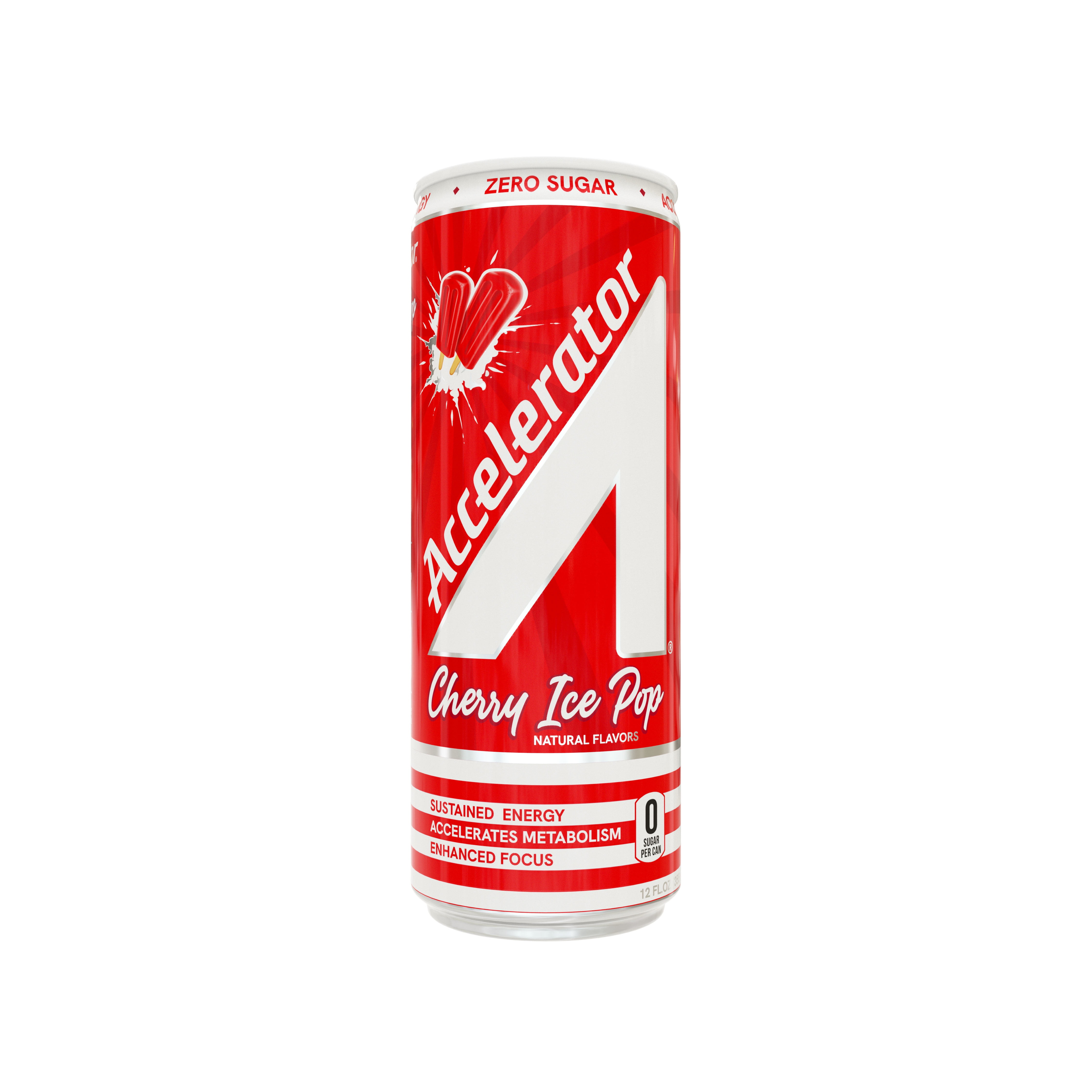 Accelerator Cherry Ice Pop Energy Drink, 12 fl oz can - Walmart.com
