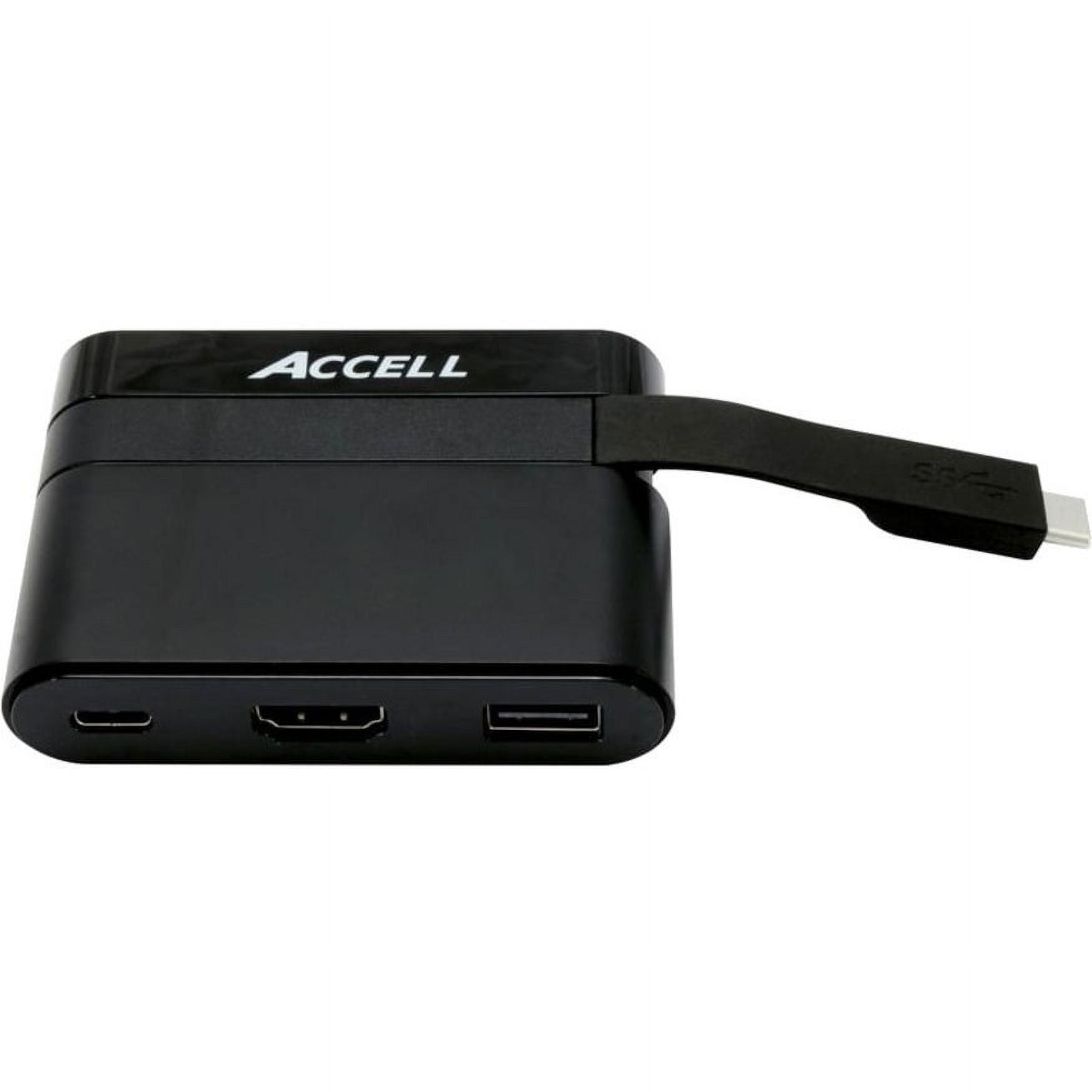 Accell USB-C Mini Dock, HDMI 2.0, USB-A 2.0, and USB-C Charging Port ...