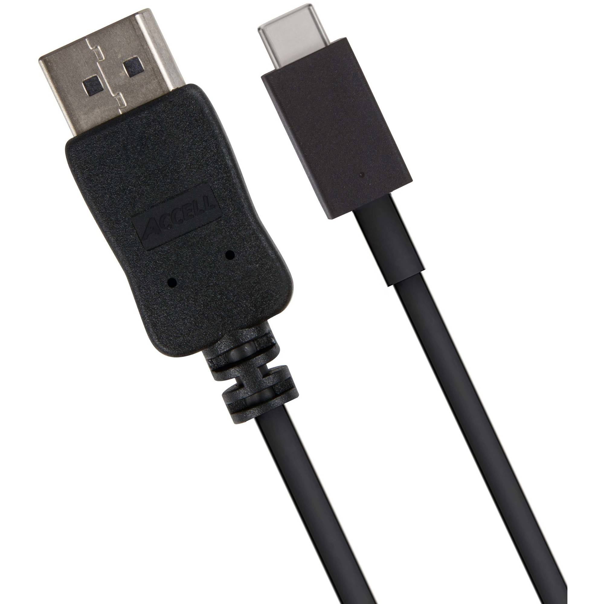Accell USB-C to DisplayPort ALT Mode Cable, 4K UHD@60Hz, 6 Feet ...