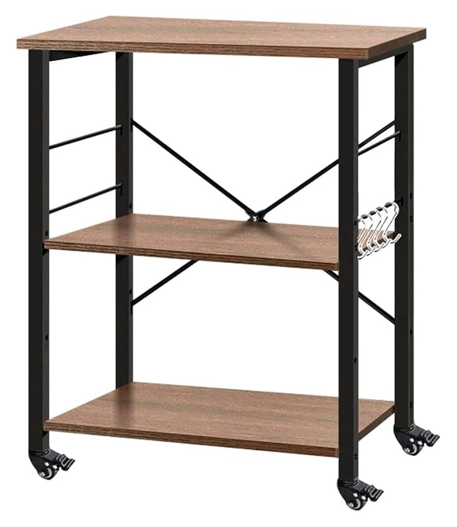 Accent 3-Tier With 5 Kitchen Rack Utility Microwave Oven Stand Movable ...