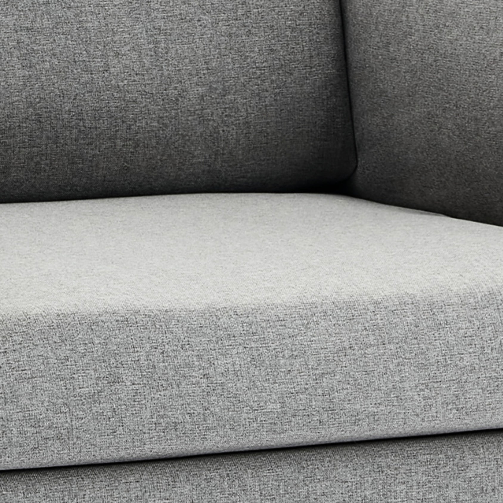 Accent Armchair with Ottoman, Lumbar Support, Light Grey Linen ...
