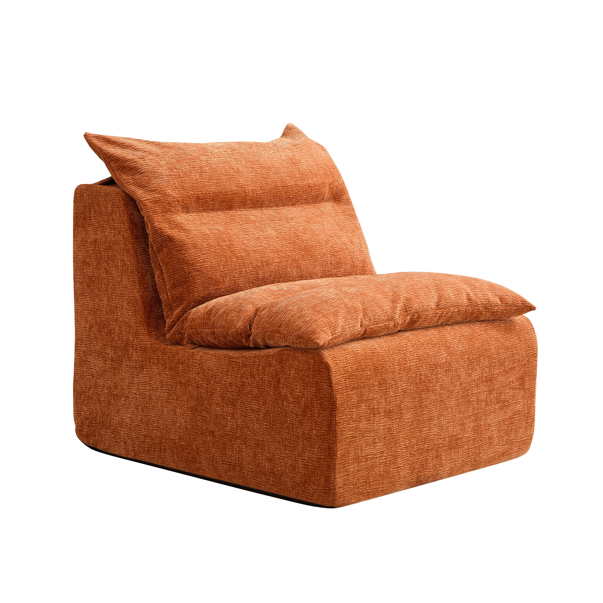 Accent Armless Chair Lazy Floor Seating,Fireside Chair Sofa Lounger ...