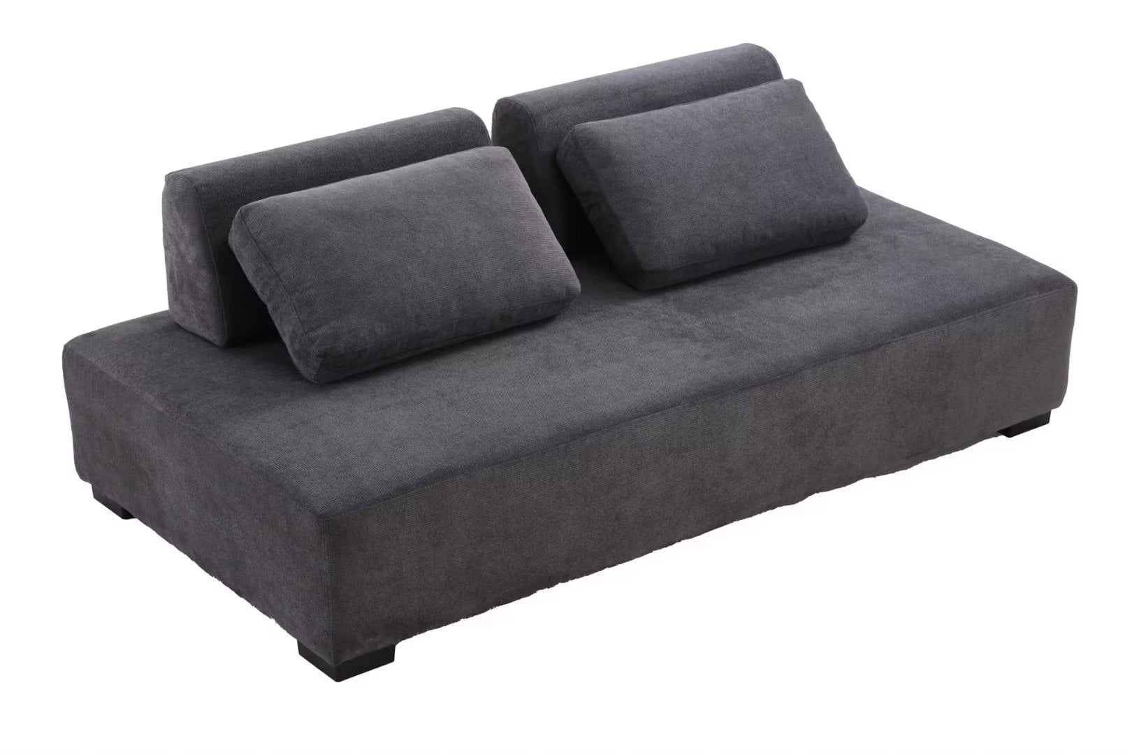 Accent Armless Sofa, Minimalist Modular Sectional Sofa, Sofa Daybed ...