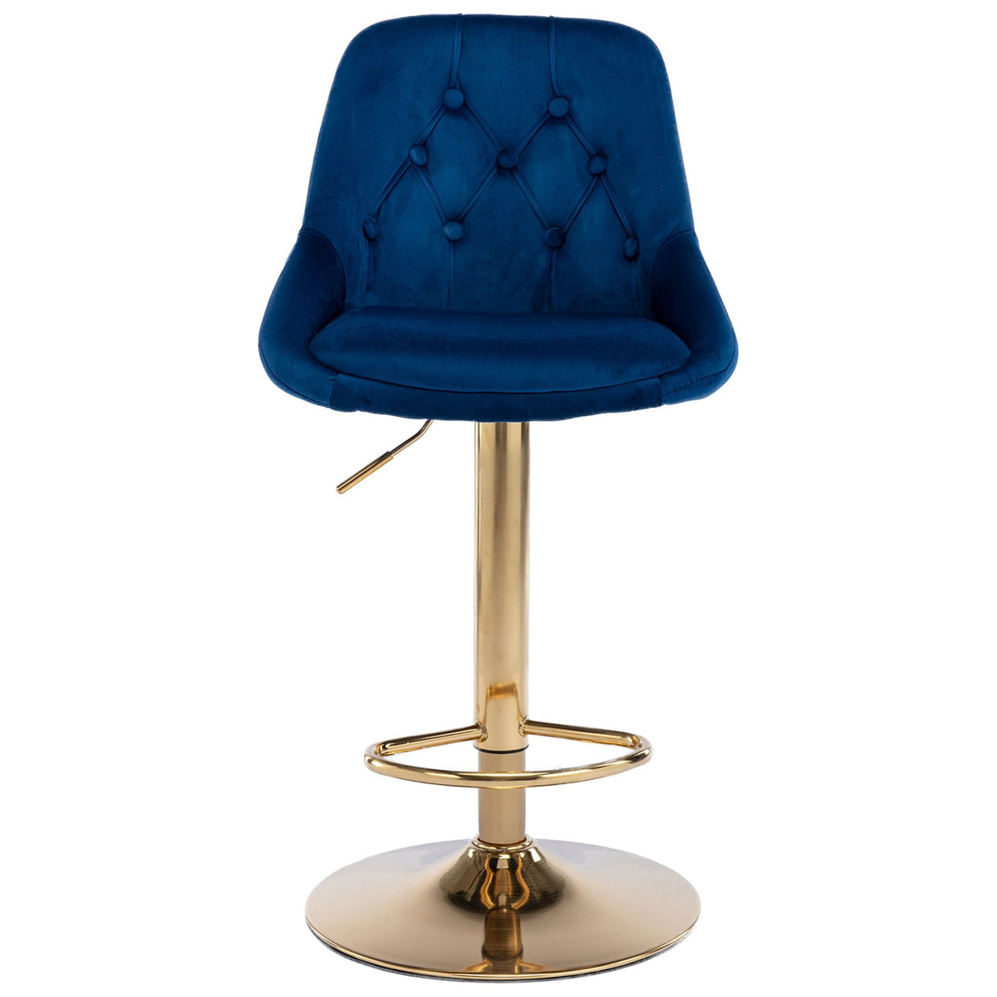 Accent Bar Stools with Back and Footrest, Adjustable Counter Height ...