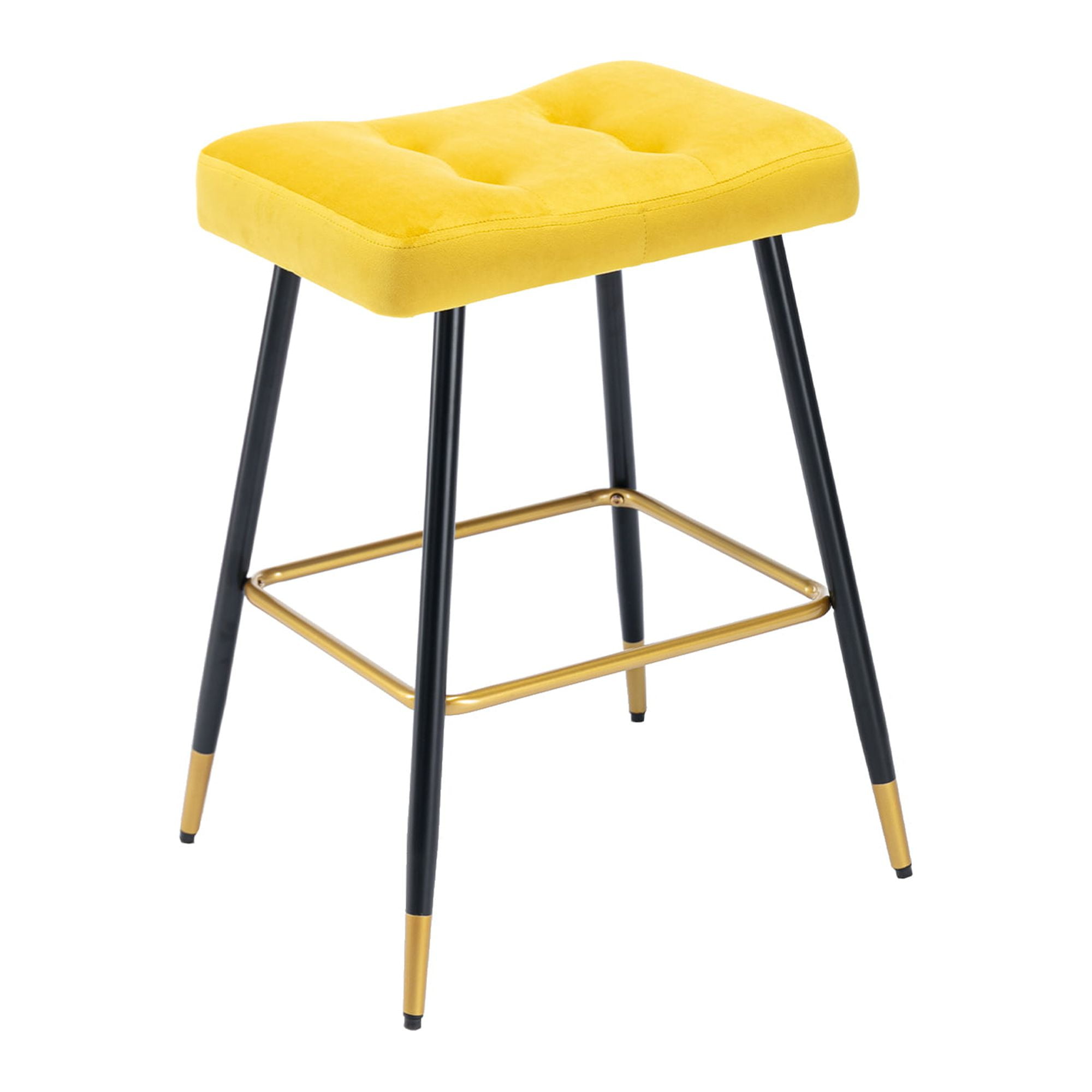 Accent Bar Stools Counter Height Dining Chairs Backless Saddle Seat ...