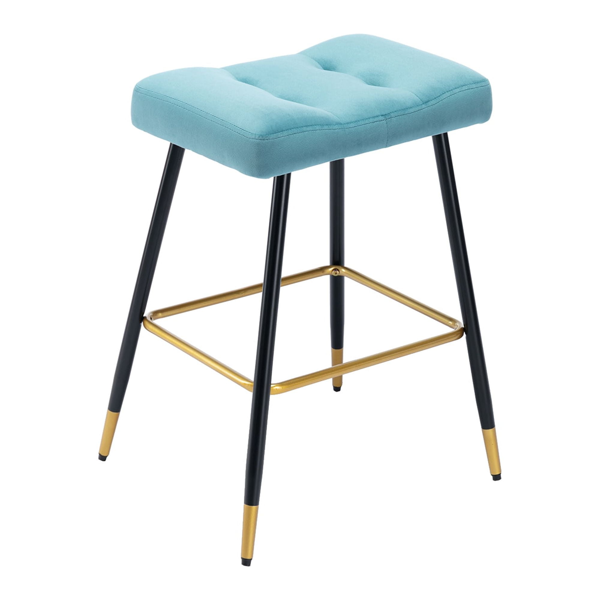 Accent Bar Stools Counter Height Dining Chairs Backless Saddle Seat ...