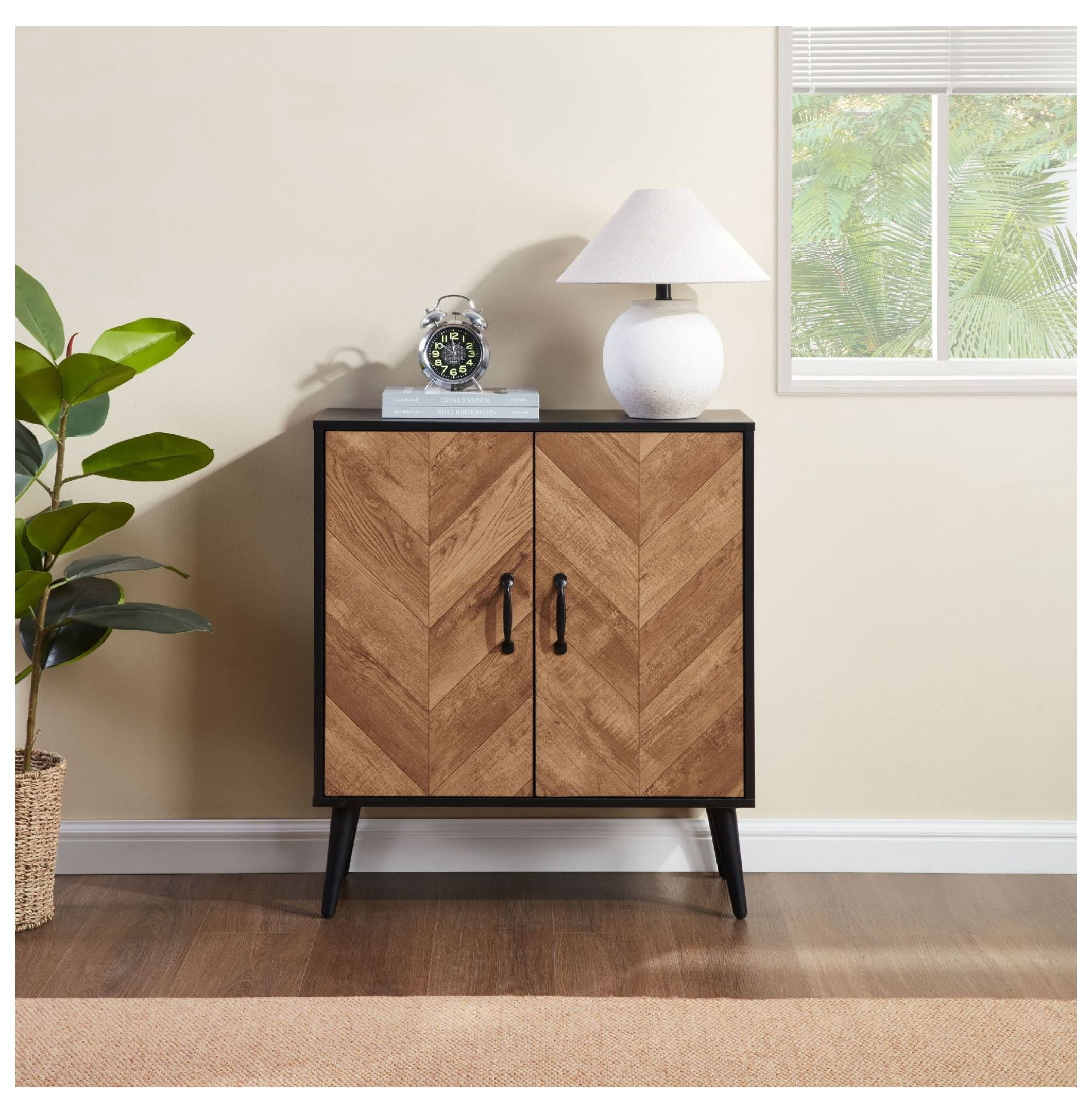 Accent Cabinet with Adjustable Shelf, Kitchen Storage Cabinet with ...