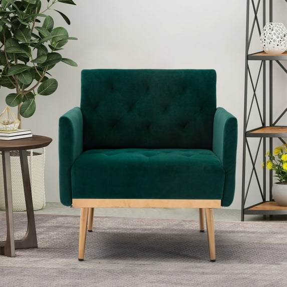Accent Chair with Arm for Living Room,Modern Tufted Single Sofa Chair ...
