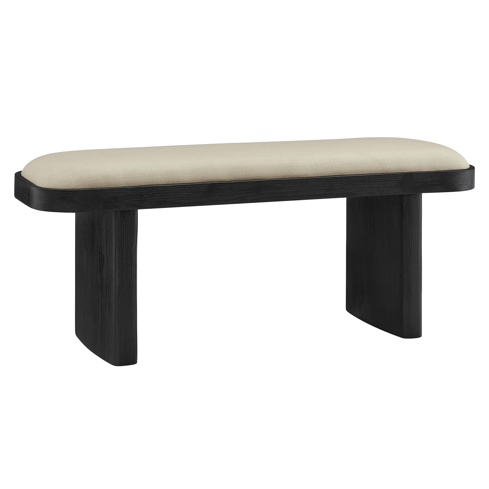 Accent Chair Bench, Gray, Wood, Living Room Lounge Cafe Lobby ...