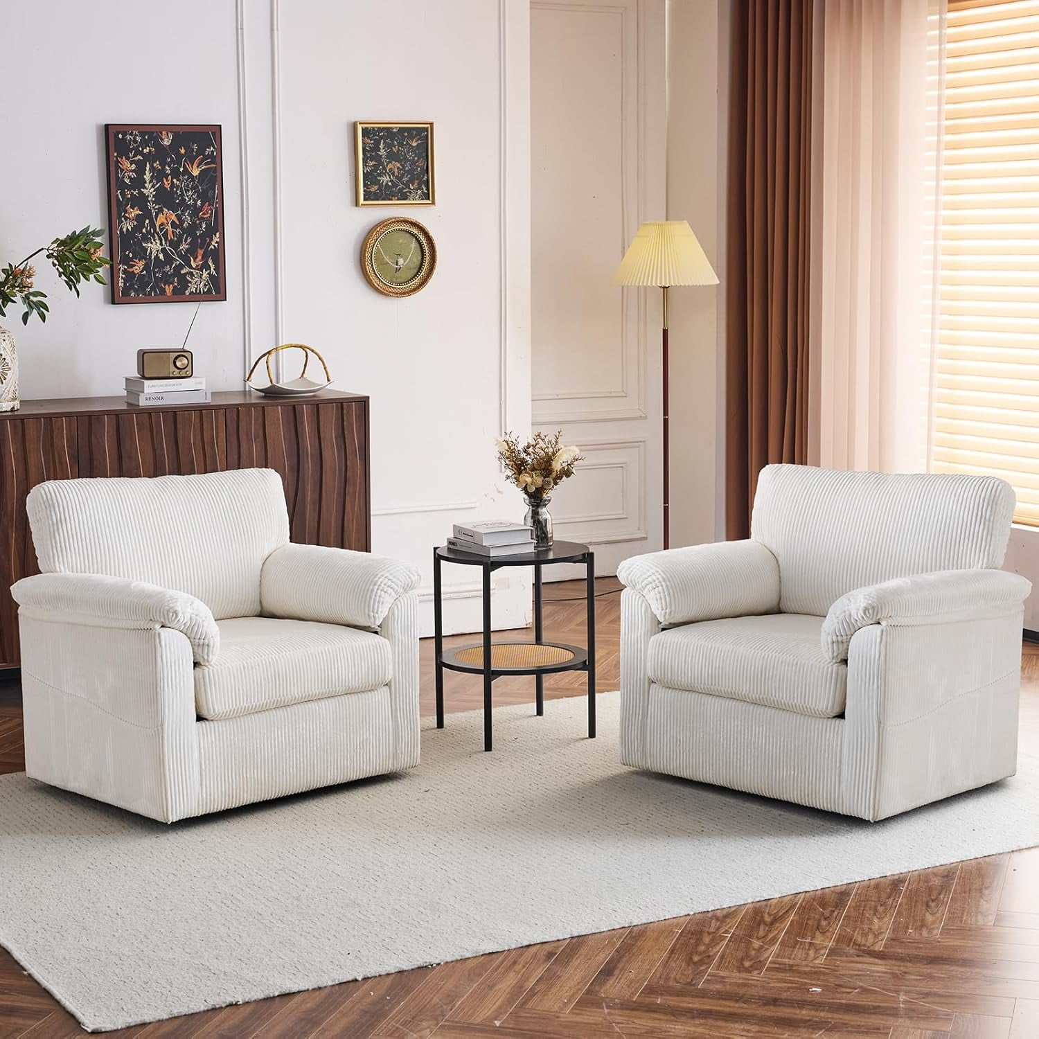 Accent Chair Living Room Mid Century Arm Sofa Chair for Bedroom ...