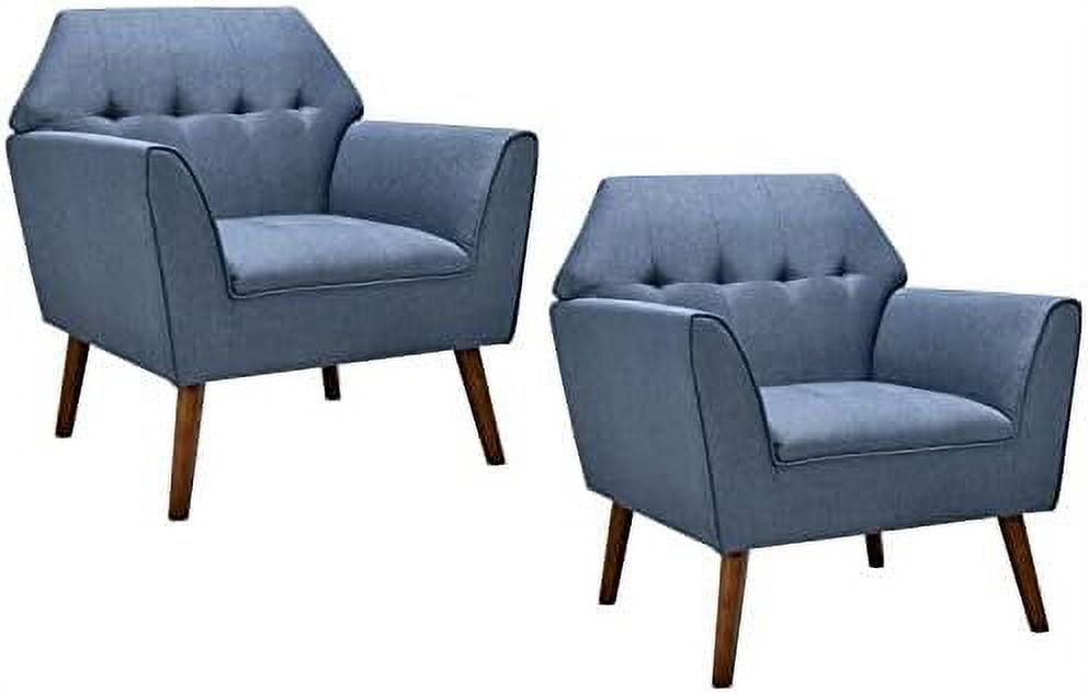 Accent Chair for Living Room - Upholstered Tufted Accent Sofa Chair ...