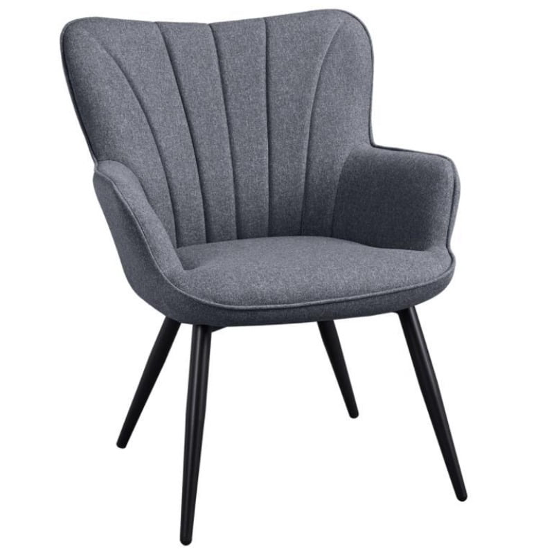 Accent Chair, Modern and Elegant Armchair, Linen Fabric Vanity Chair ...