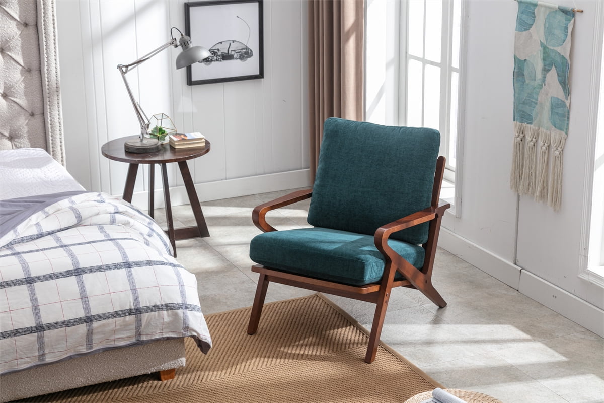 Accent Chair,Modern Relax Single Sofa Chair with Velvet Cushion,Accent ...