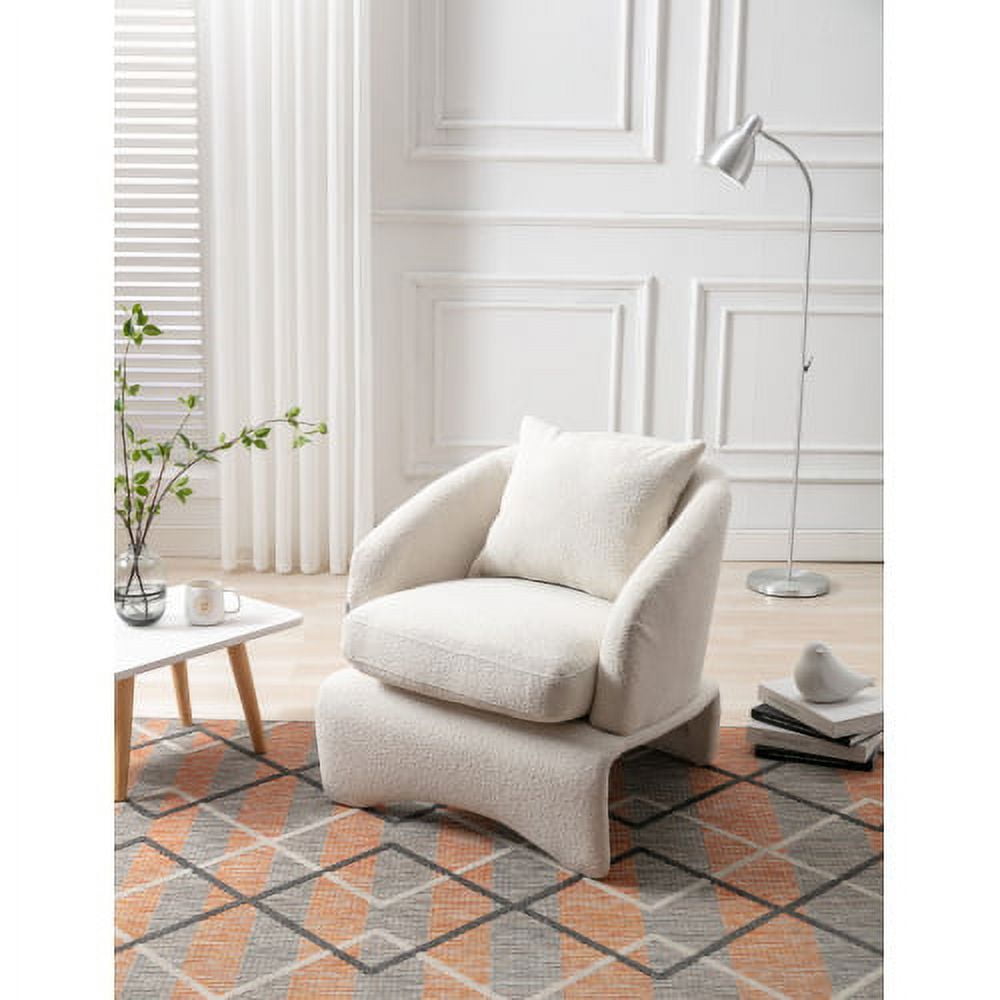 Accent Chair,Modern Upholstered Accent Chair with Thick Cushion and ...