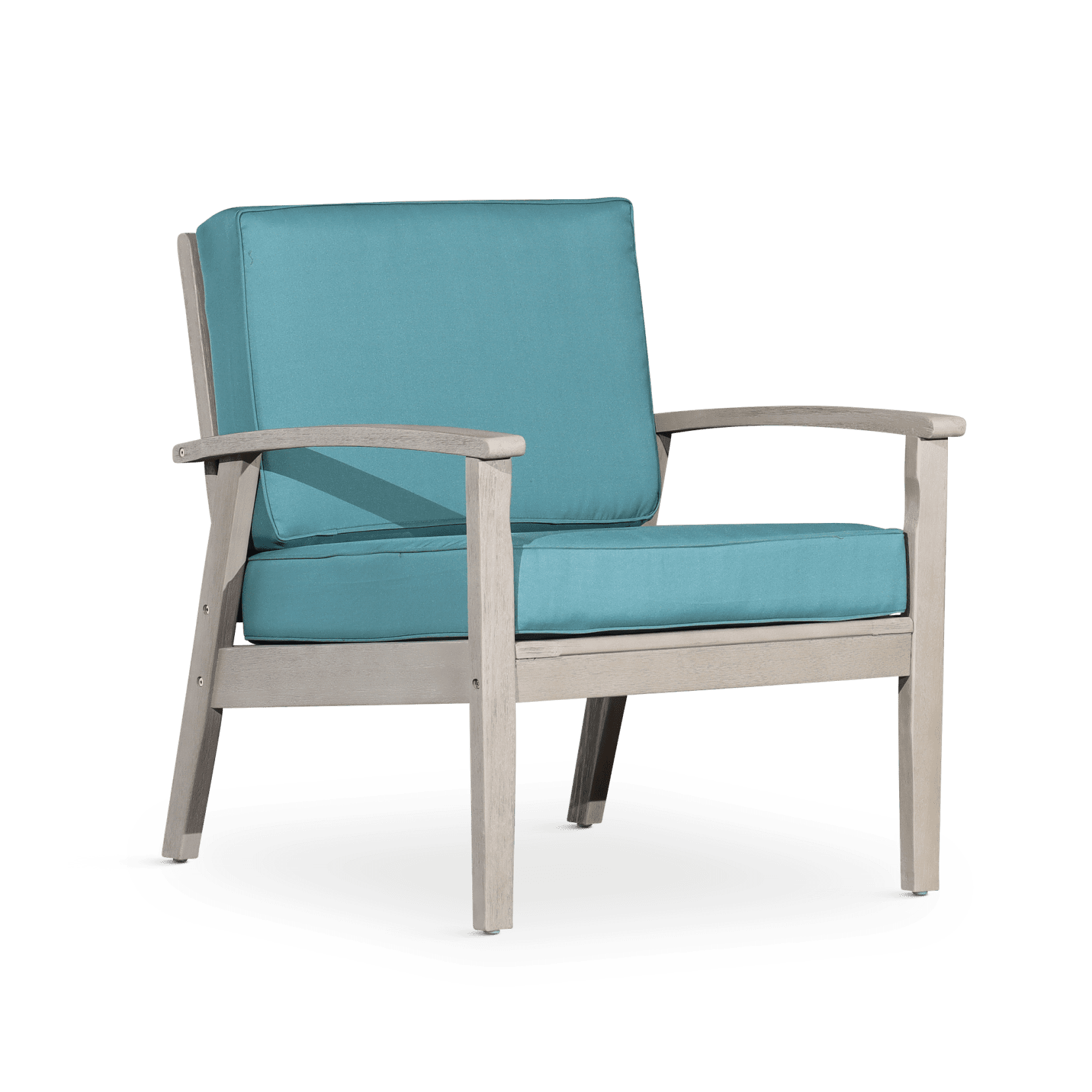 Accent Chair, Upholstered Armchair Deep Seat Eucalyptus Chair ...