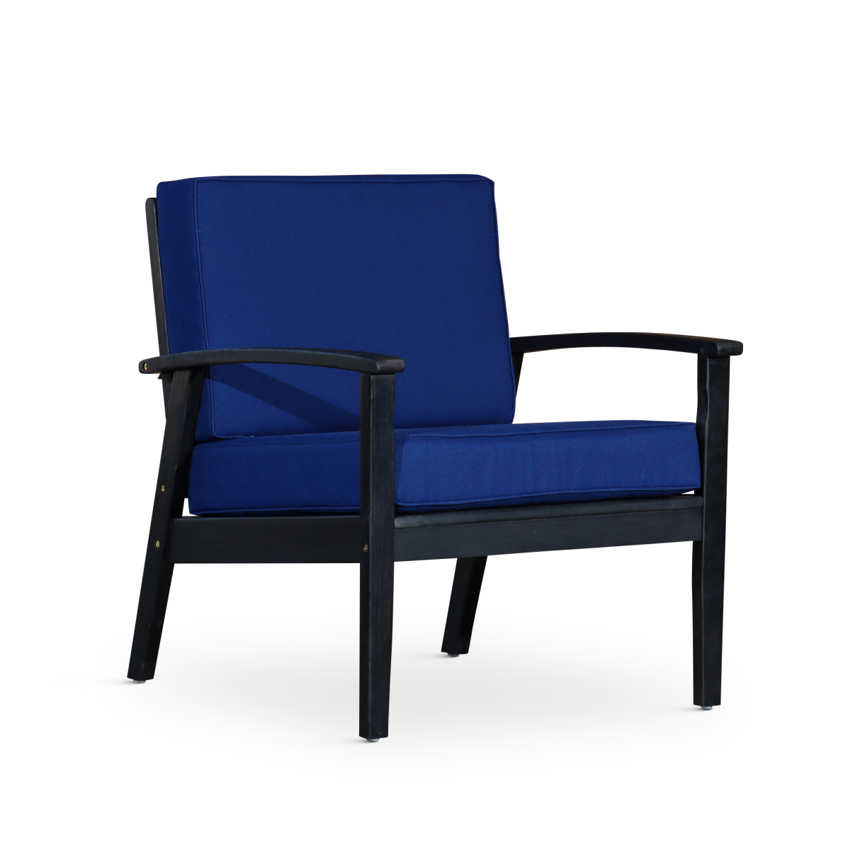 Accent Chair, Upholstered Armchair Deep Seat Eucalyptus Chair ...