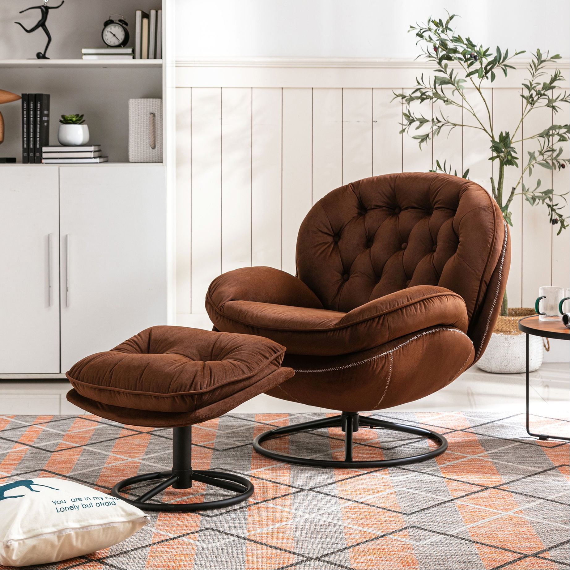 Accent Chair and Ottoman | Ideal for Home Entertainment Time | Modular ...